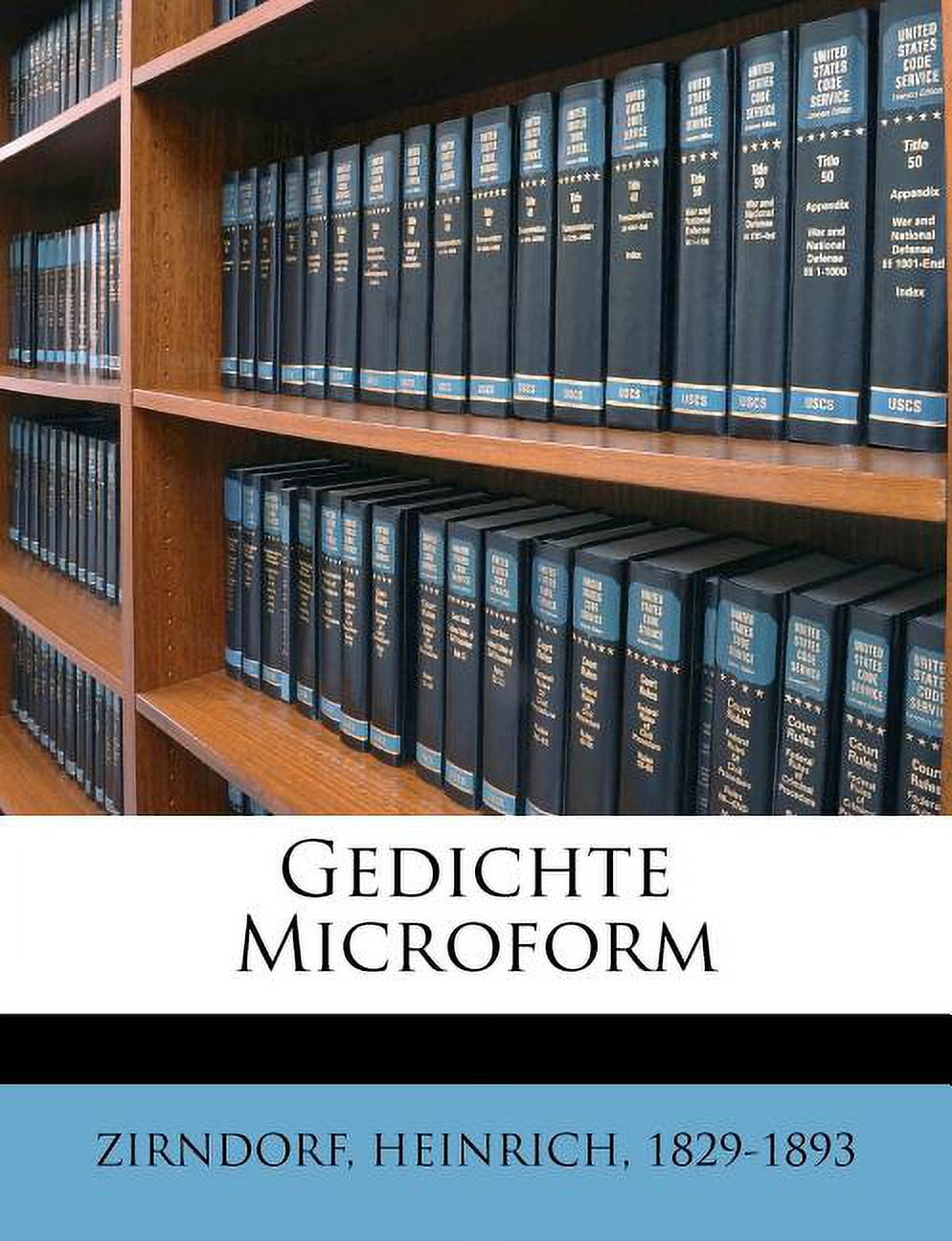 Gedichte Microform - Walmart.com