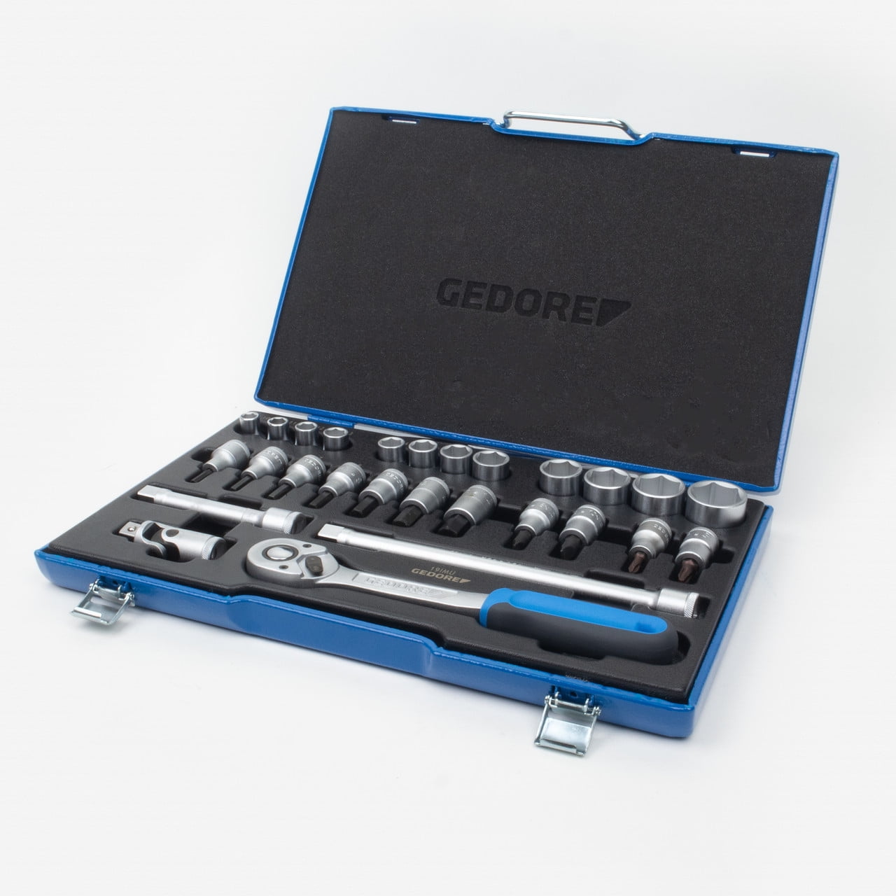 Gedore 19 IMU-10 Hex Socket Set 1/2", 10-30 mm, 27 Pieces - Walmart.com