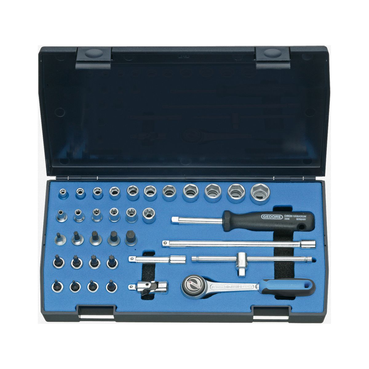 Gedore 20 ITU-3 Socket set 1/4" 36 pcs hex IN-TX-ITX - Walmart.com