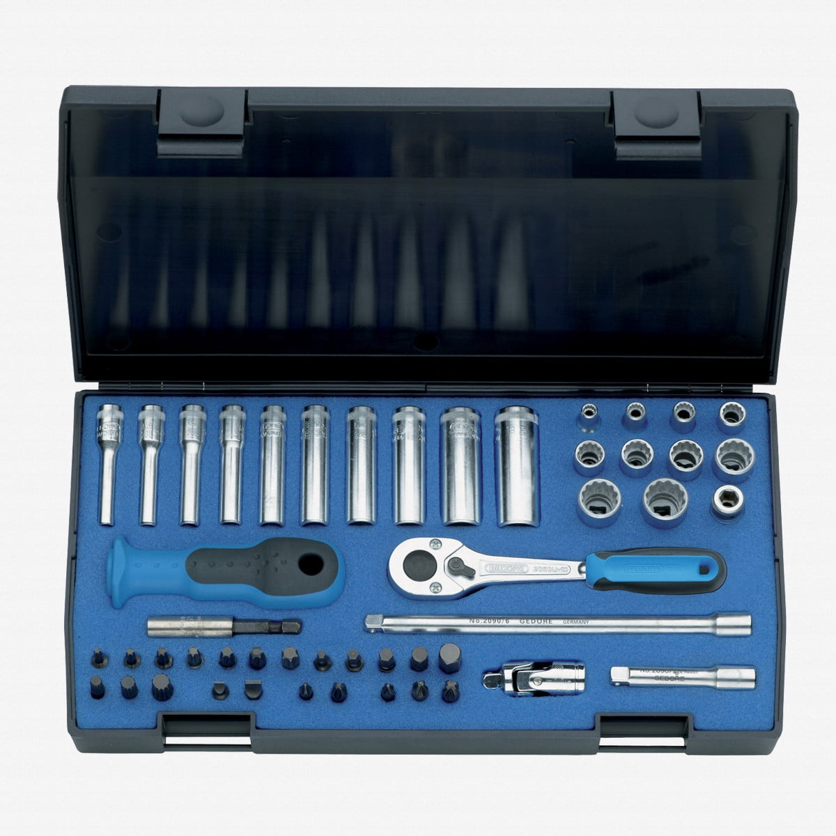 Gedore 20 LMU-10 Socket Set, 1/4" Drive, Metric, 49 Pieces - Walmart ...