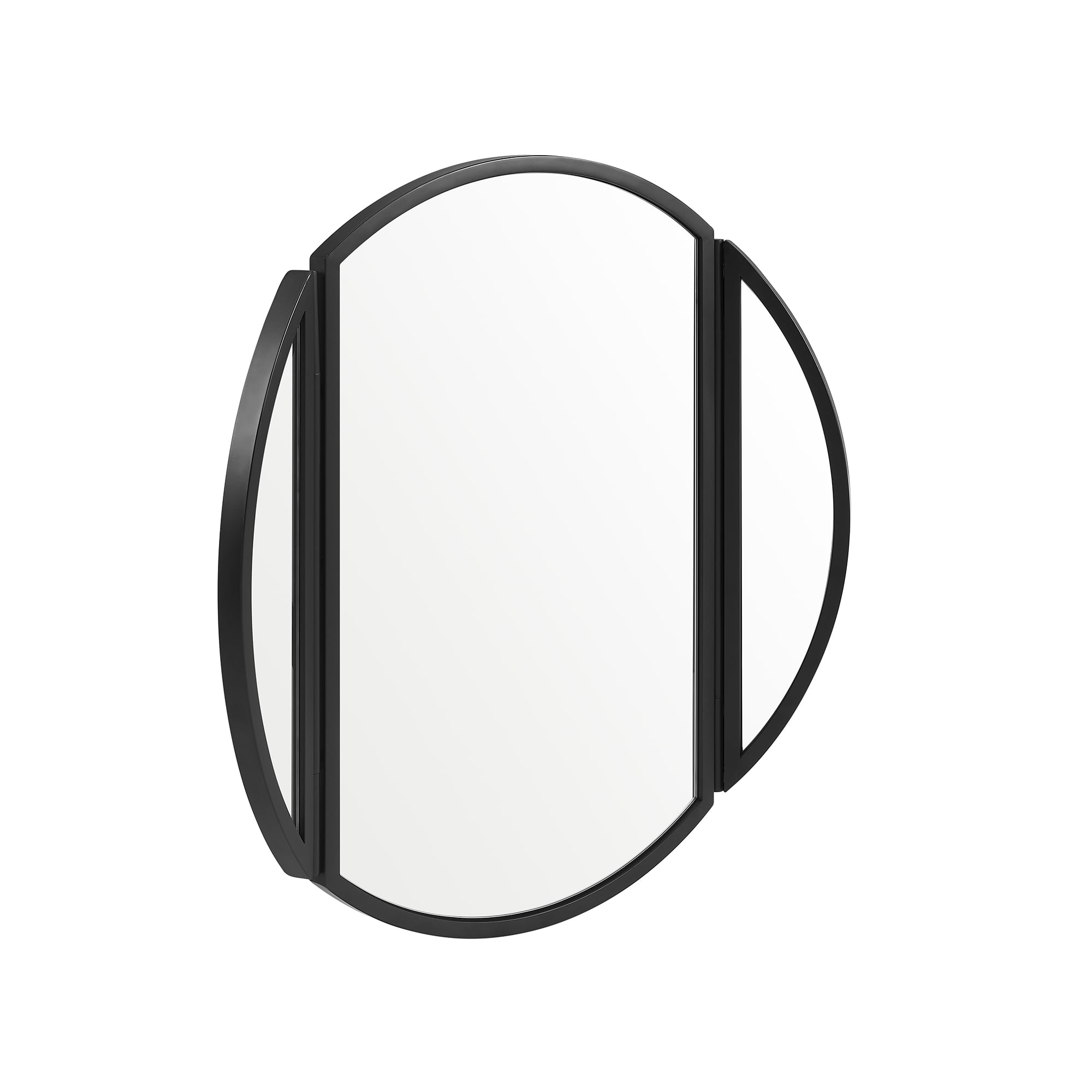 GeeHome Modern Hinge Round Wall Mirror – Black - Walmart.com