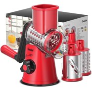 MIU Rotary Drum Grater, Stainless Steel, 4 Attachments, Cheese ...