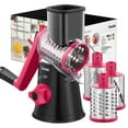 Geedel Rotary Cheese Grater, Kitchen Grater Vegetable Slicer with 3 ...