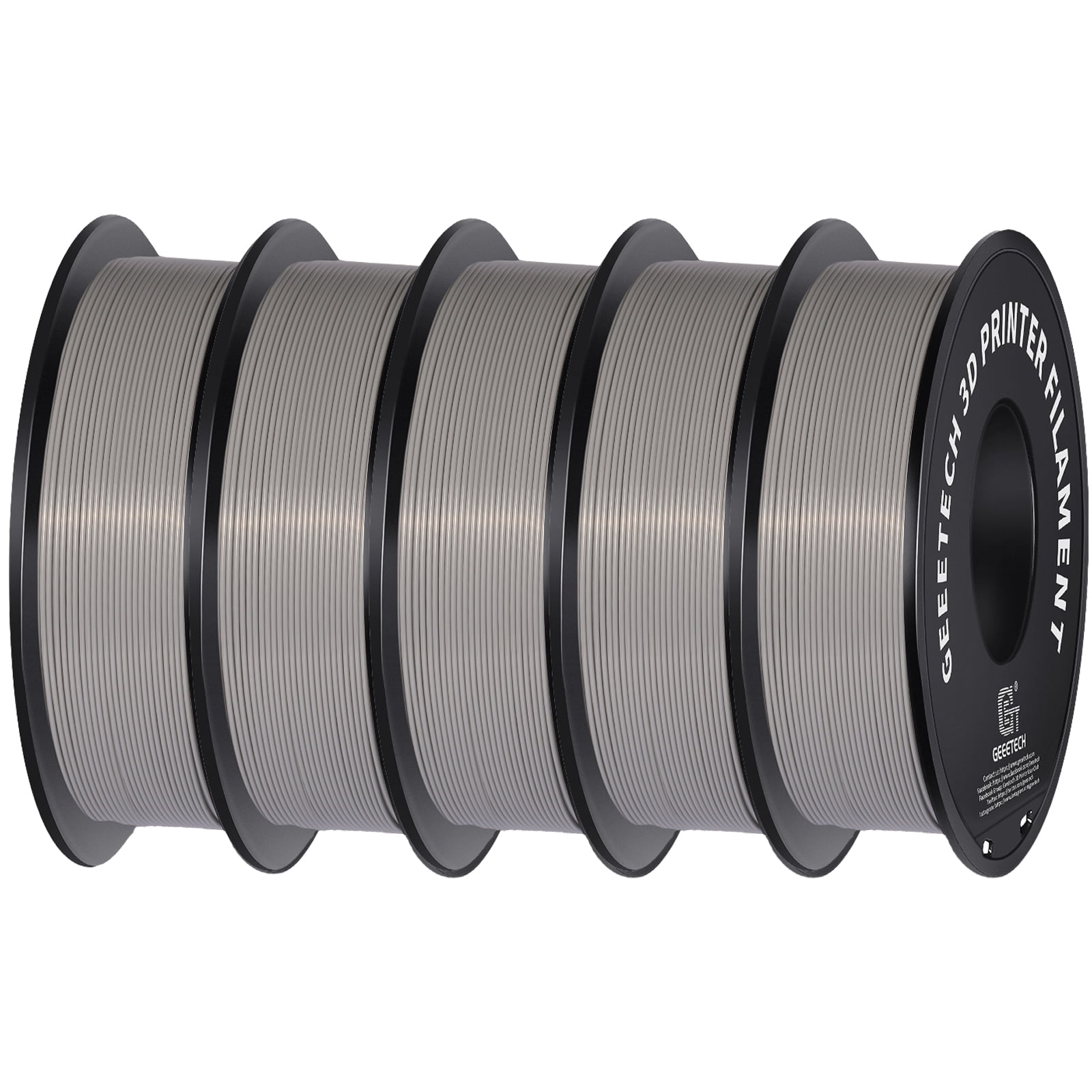 Geeetech 5pcs gray 1.75mmPLA 3D Printer Filament , Dimensional Accuracy ...