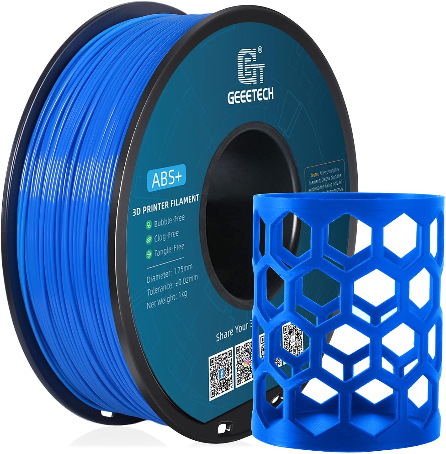Geeetech ABS Filament 1.75mm gray 3D Printer Filament 1kg(2.2lbs ...