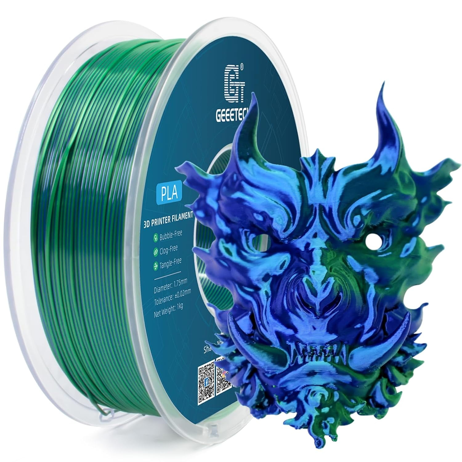 Geeetech Anti-silk type 3D Printer PLA Filament 1KG Toughness Enhanced ...