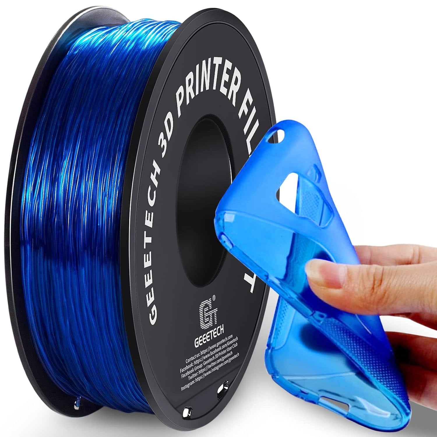 Geeetech TPU Filament 1.75mm 3D Printer Consumables , 1kg Spool (2.2 ...