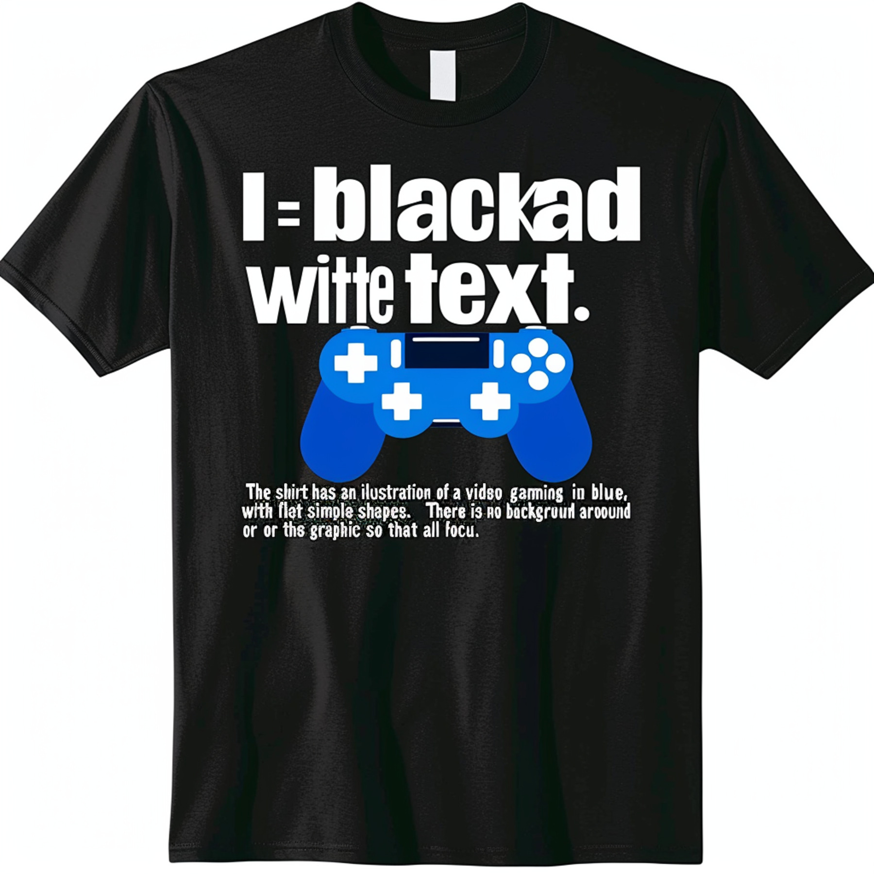 Geek Chic: Gamer's Delight Black Tee with Controller Graphic Fun ...