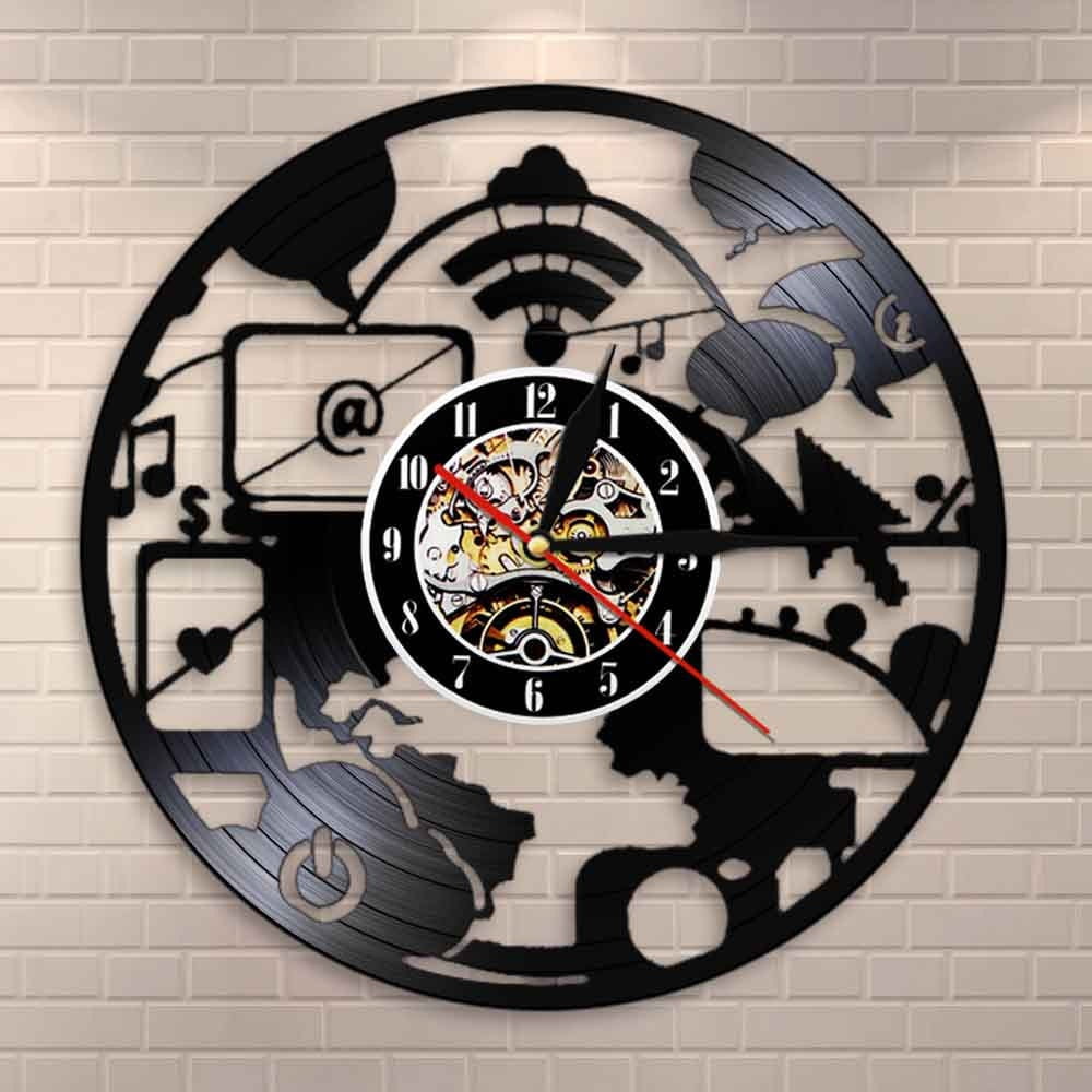 Geek Chic IT Computer Modern Wall Clock Office Art Decoration Engineers ...