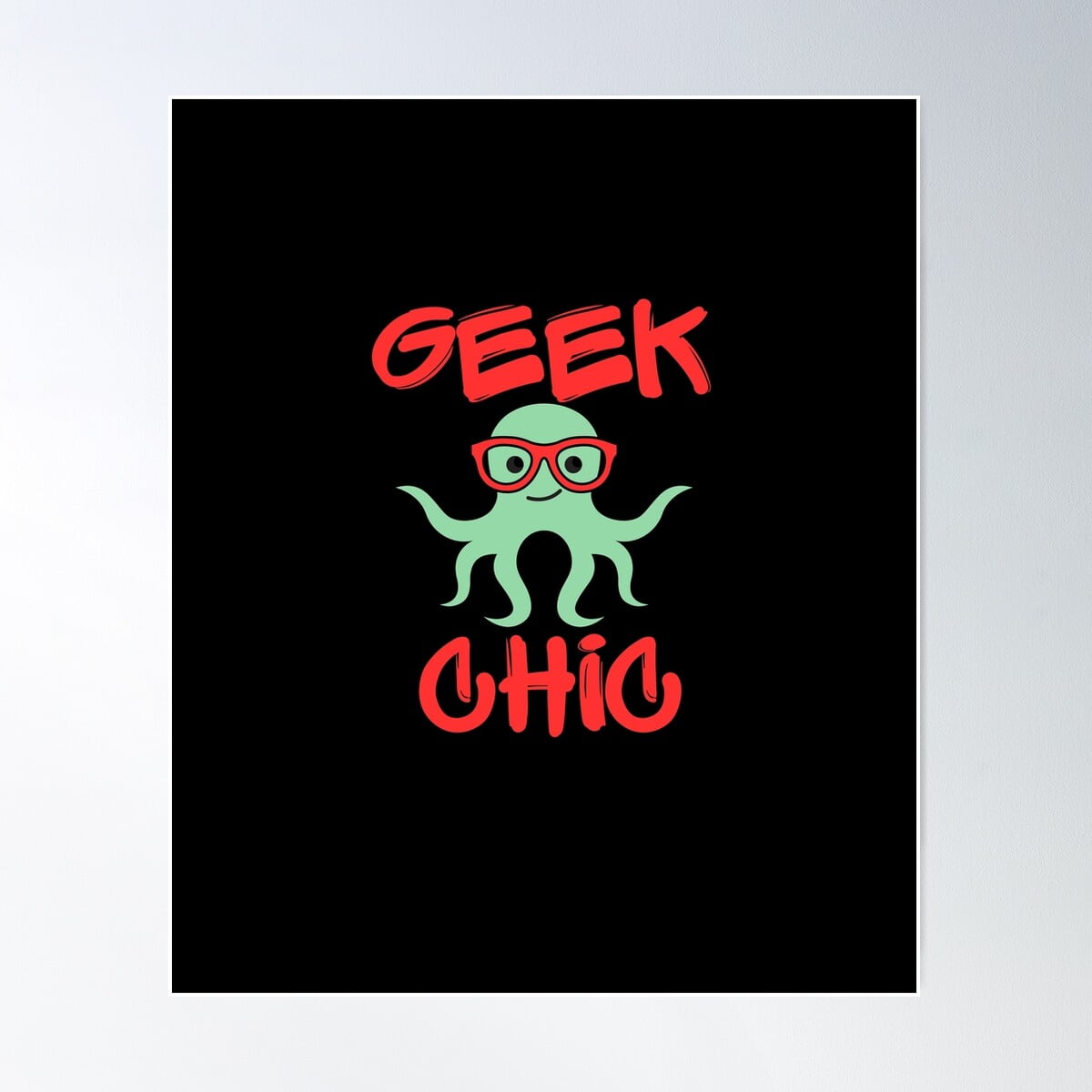 Geek Chic Poster Wall Art, Modern Wall Decor For Living Room Bedroom ...
