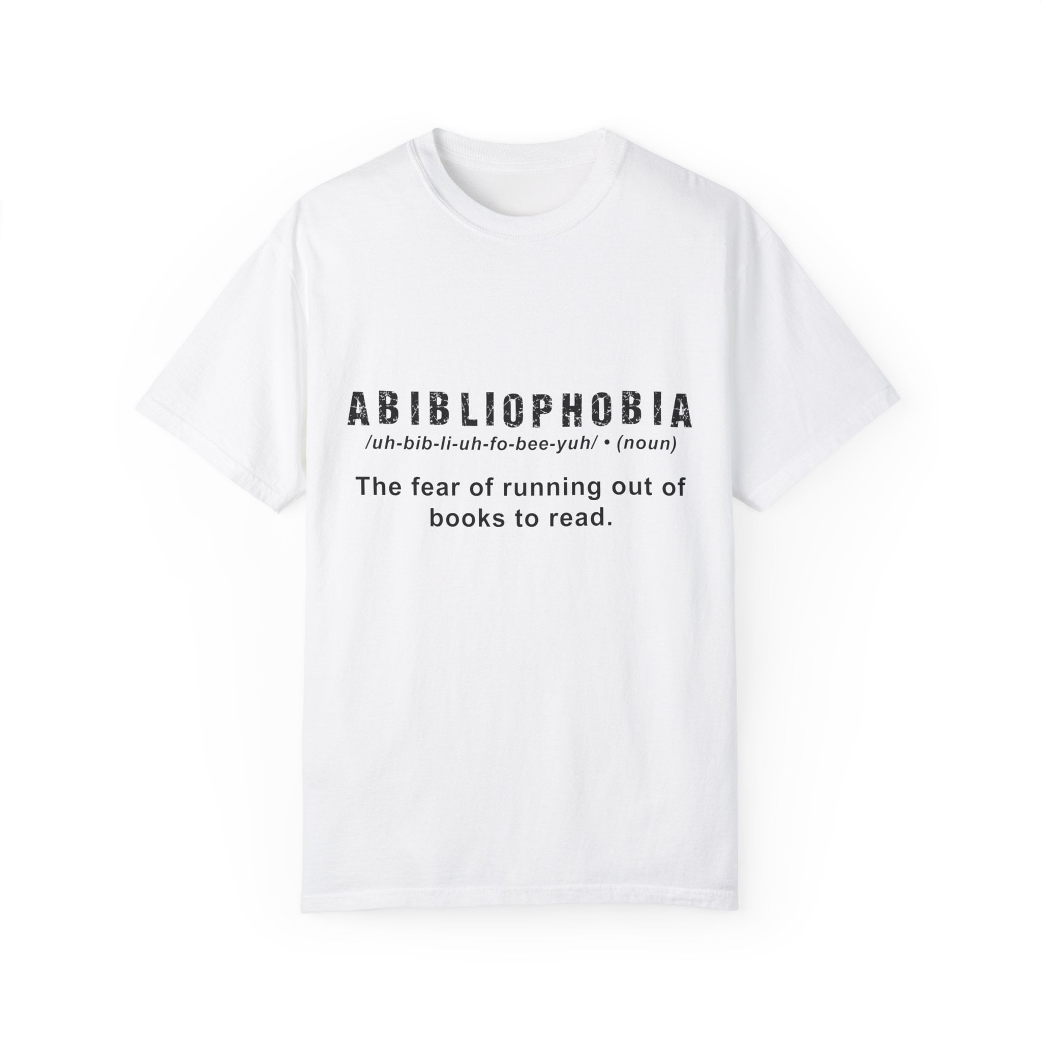 Geek Literature Readers Bookworm Gift Abibliophobia Definition ...