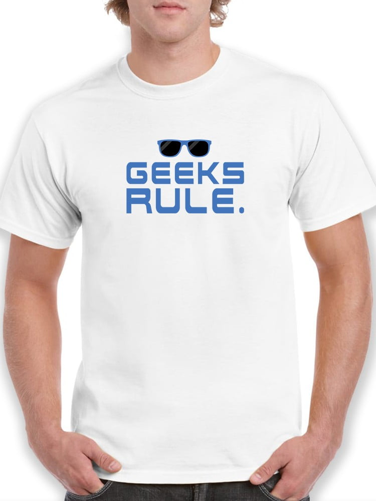 Geek Rule Men White T-Shirt, Male Large - Walmart.com