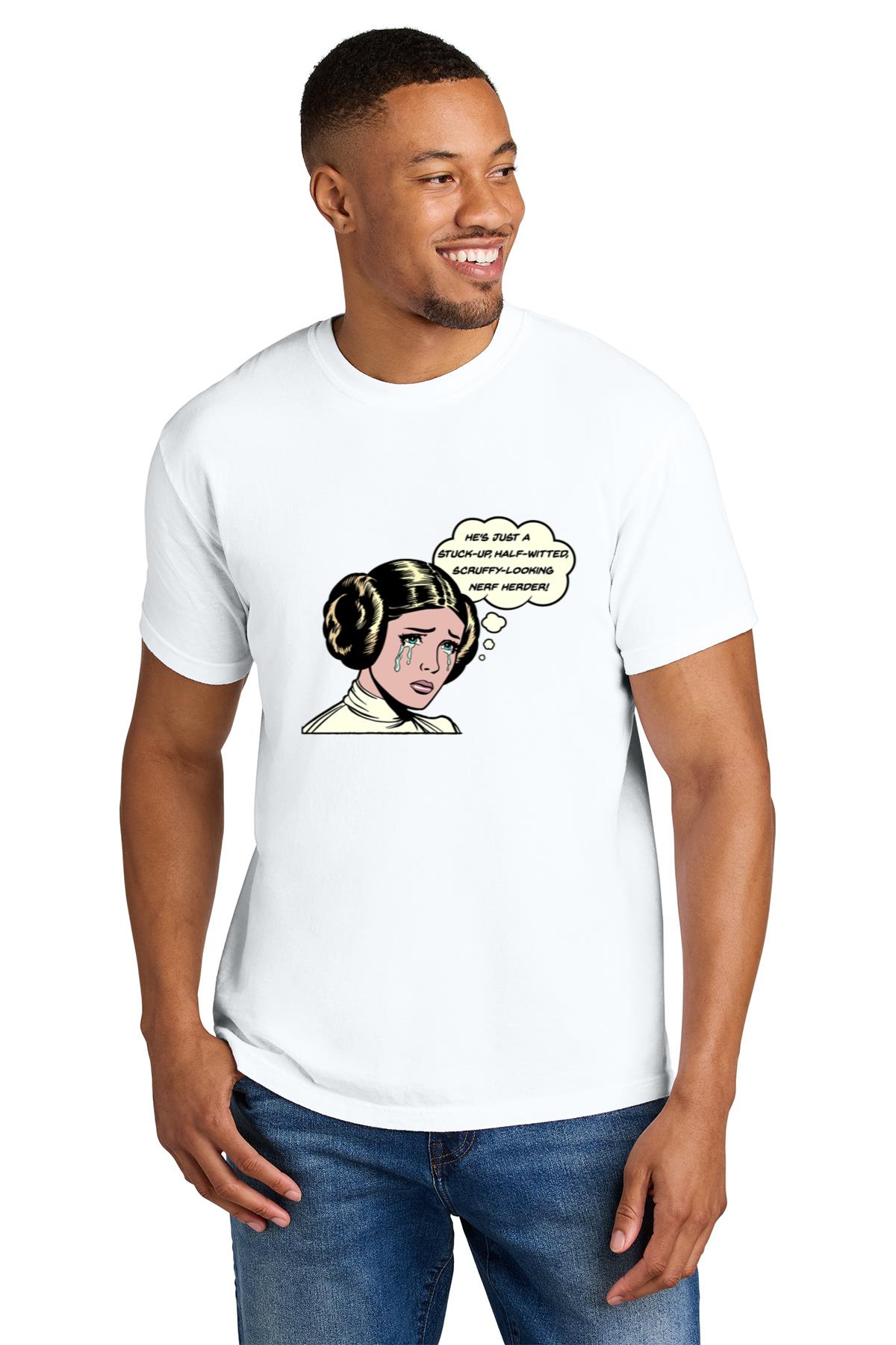 Geek Star Nerf Herder Quote Fun Sci-Fi Inspired Comfort Color T-Shirt ...
