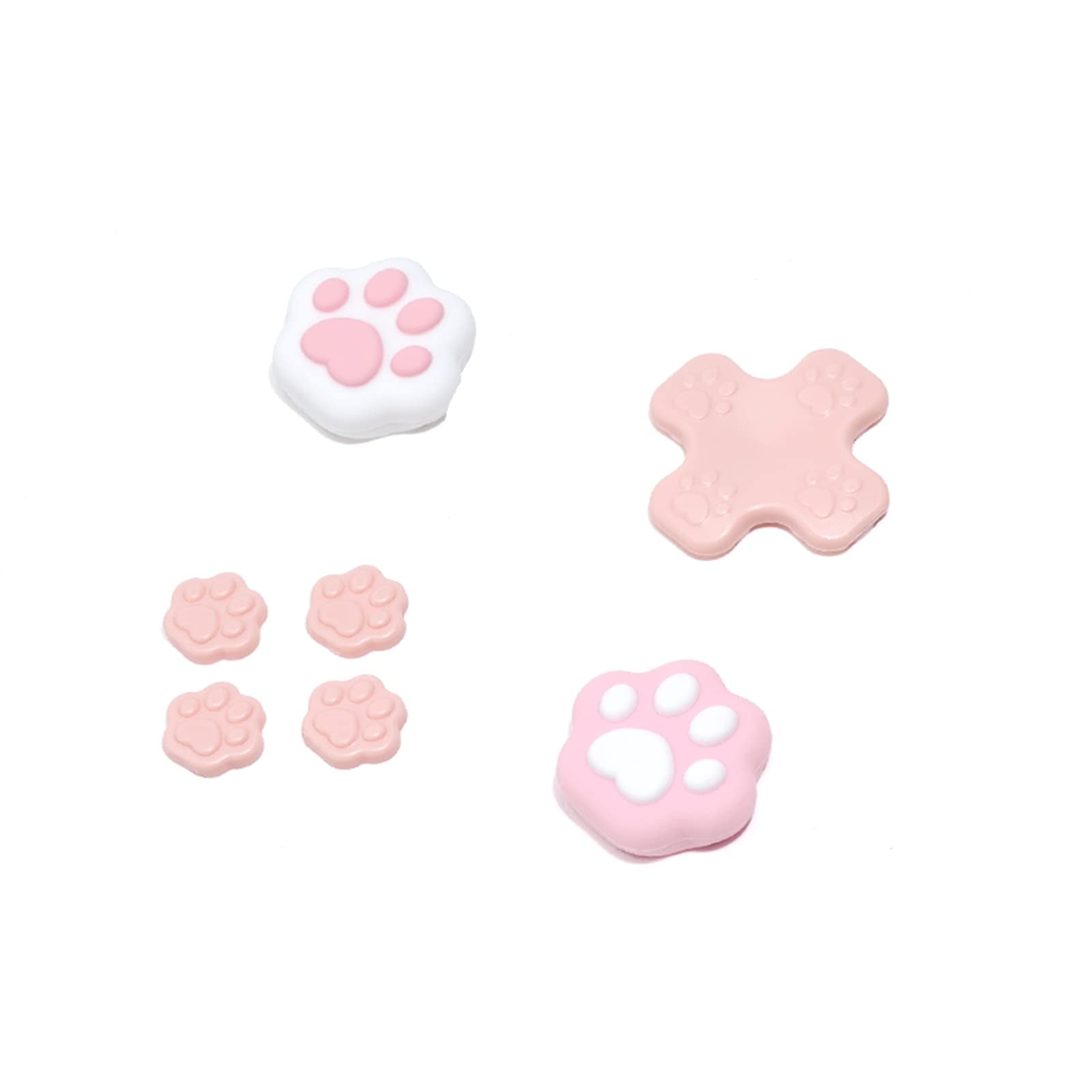 GeekShare Cat Paw Button Caps for Nintendo Switch/OLED, Pink - Walmart.com