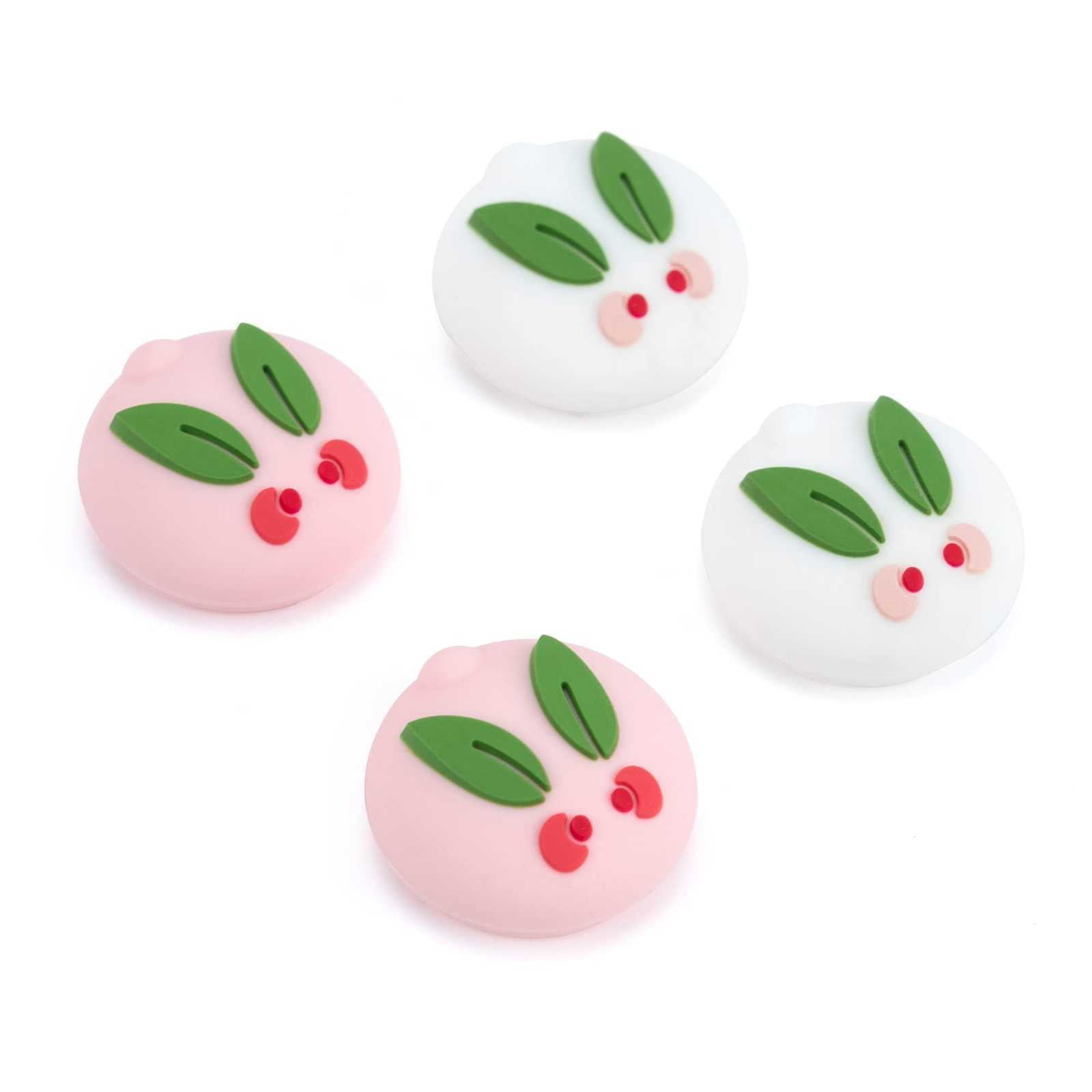 GeekShare Thumb Grip Caps Soft Silicone Joystick Cover for Nintendo ...