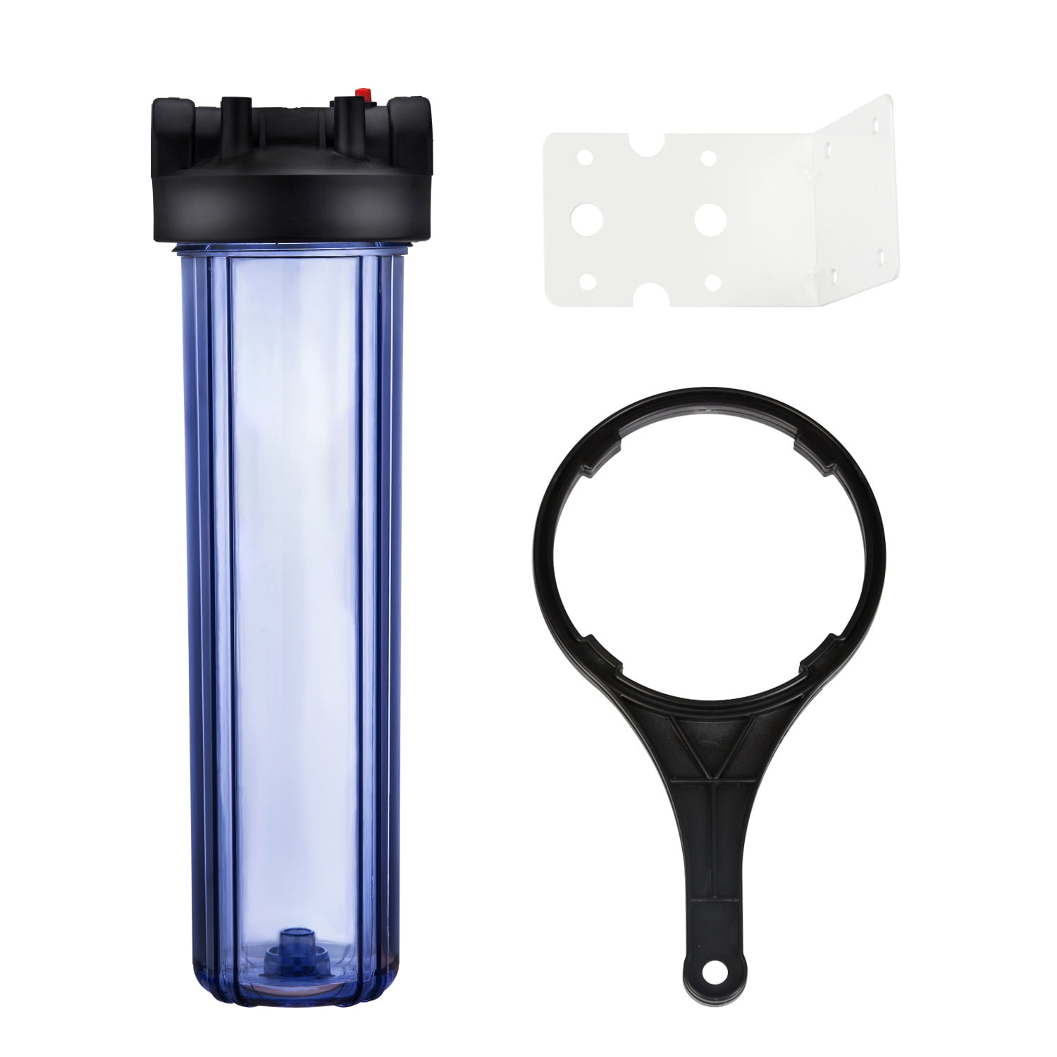 "Geekpure 20"" Clear Whole House Water Filter Housing with Carbon ...