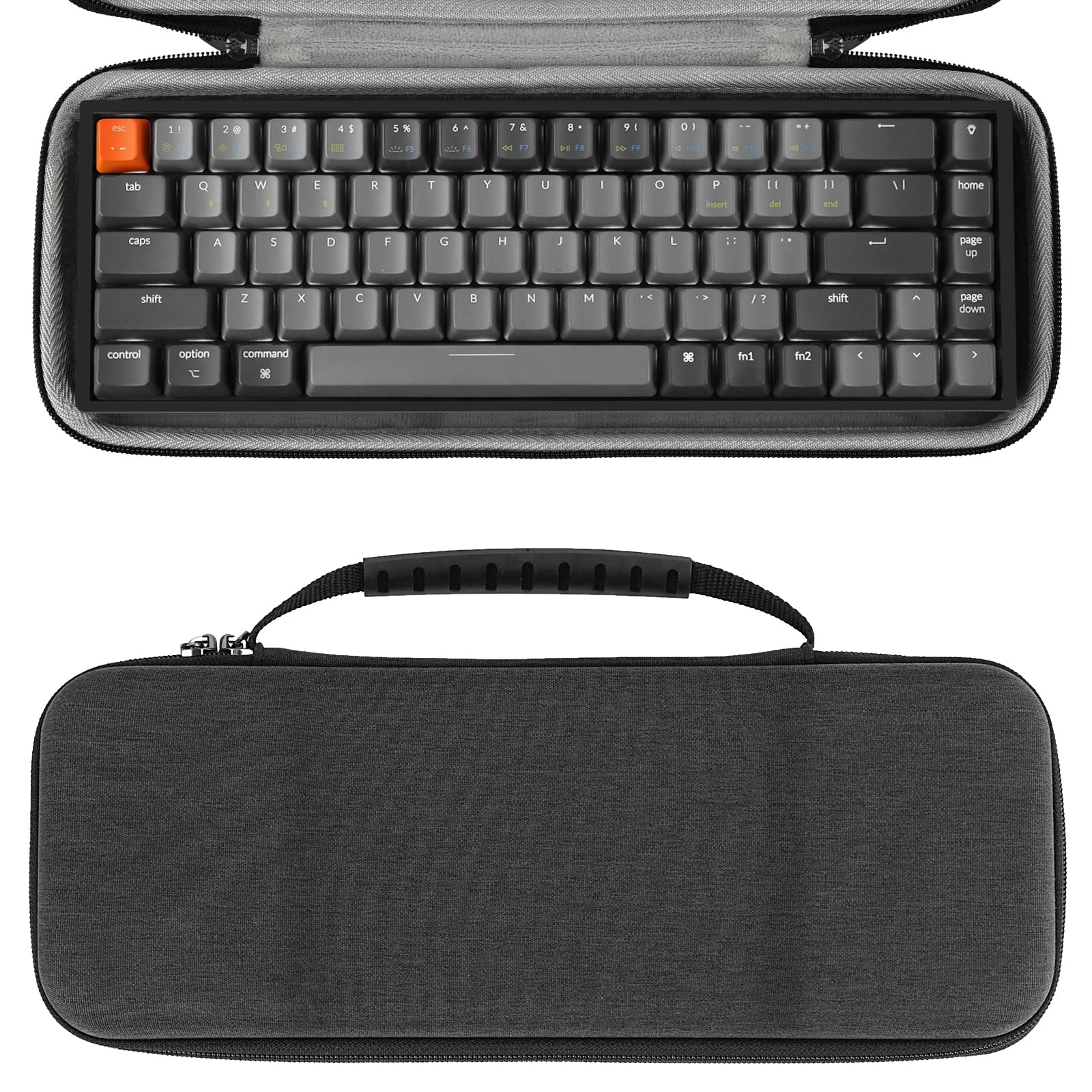 Geekria 65% Compact Keyboard Case, Hard Shell Travel Carrying Bag for ...