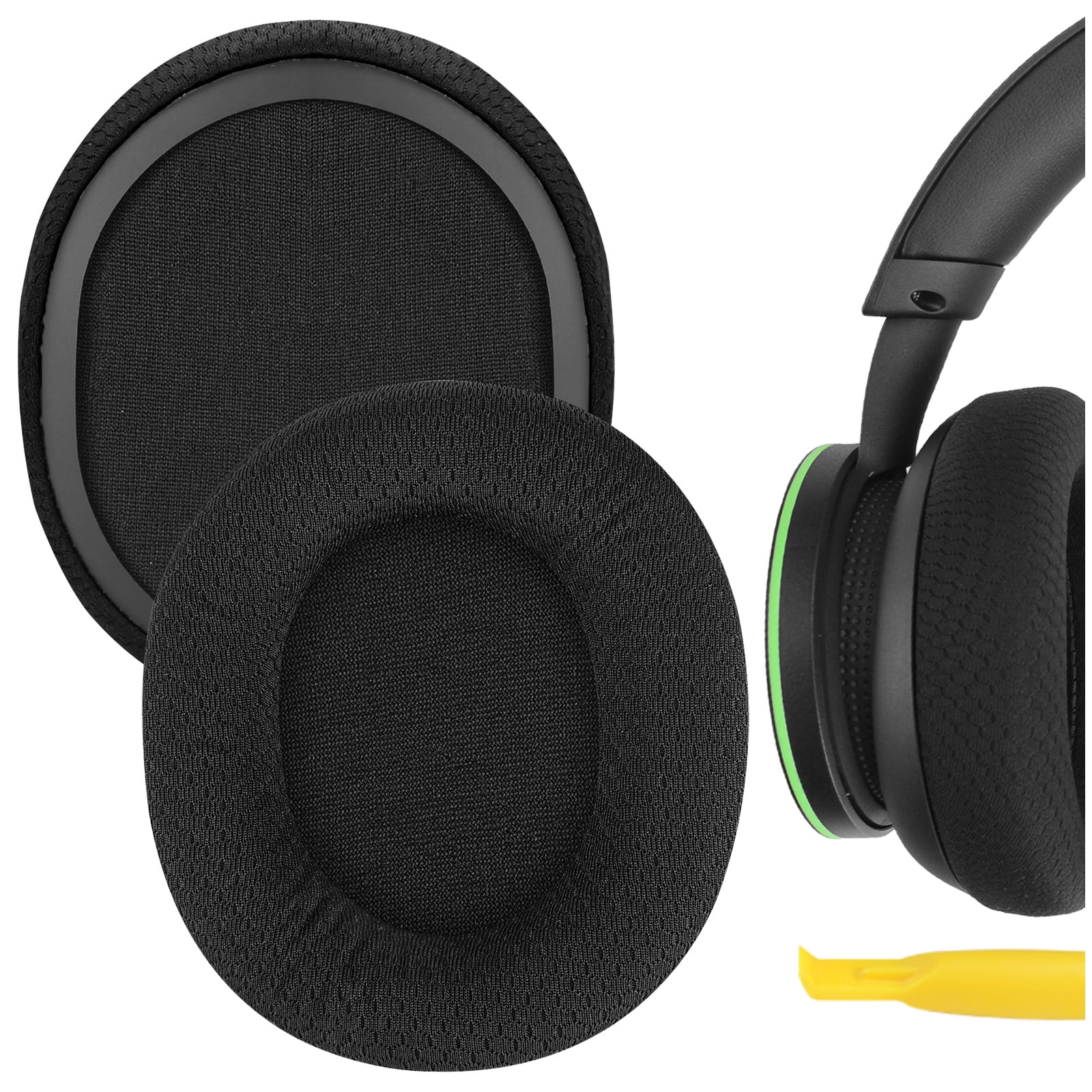 Geekria Comfort Mesh Fabric Replacement Ear Pads for Microsoft Xbox ...