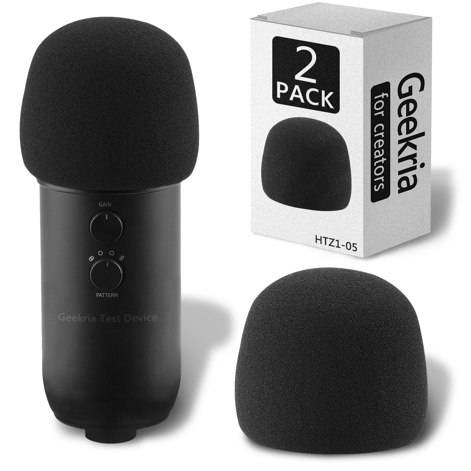 Geekria for Creators Foam Windscreen Compatible with Blue Yeti, Blue ...