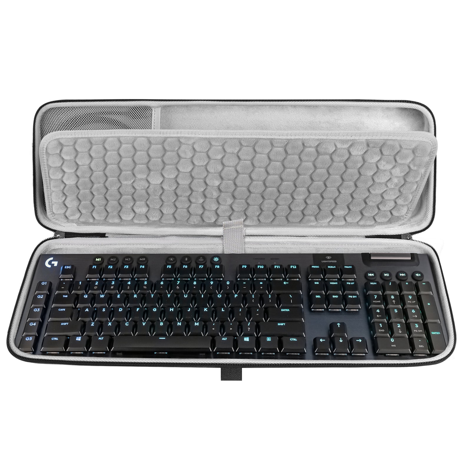 Geekria Full Size Keyboard Case, Hard Shell Travel Carrying Bag for 108 ...