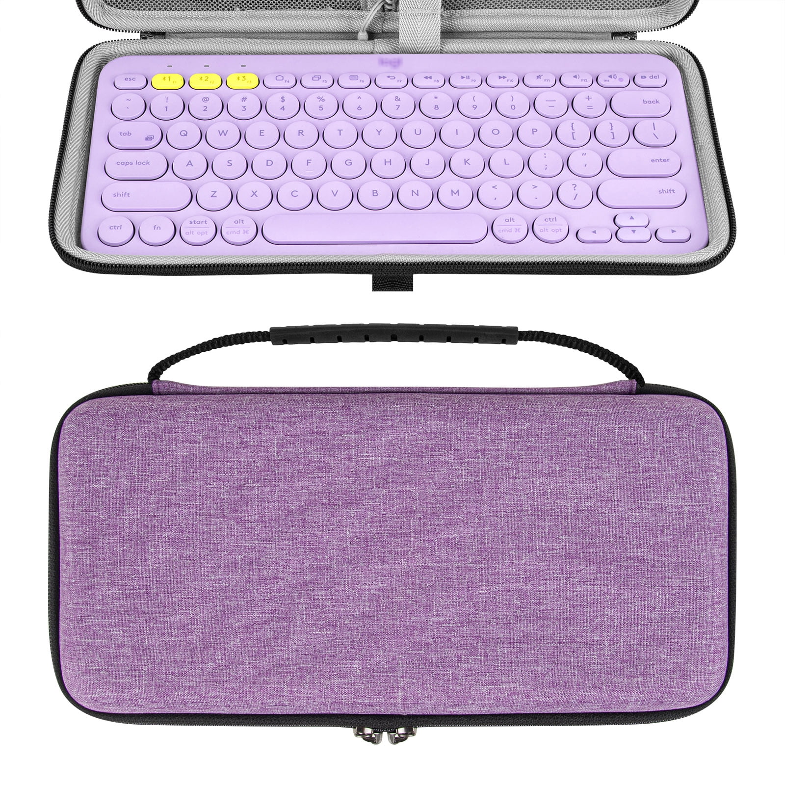 Geekria Keyboard Carrying Case, Hard Shell Protective Travel Bag for ...
