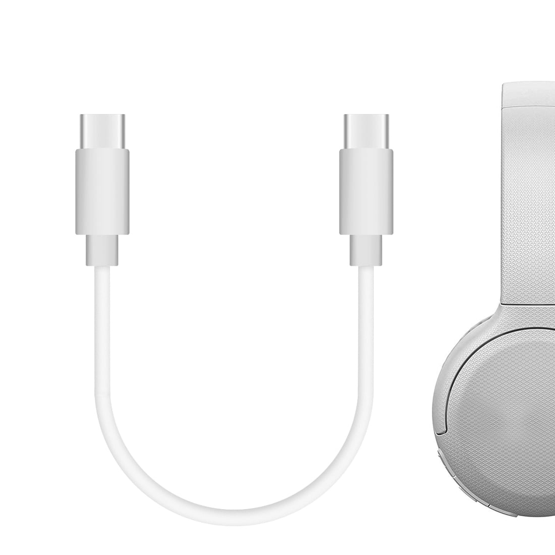 Geekria Type-C Headphones Short Charger Cable Compatible with Sony WH ...
