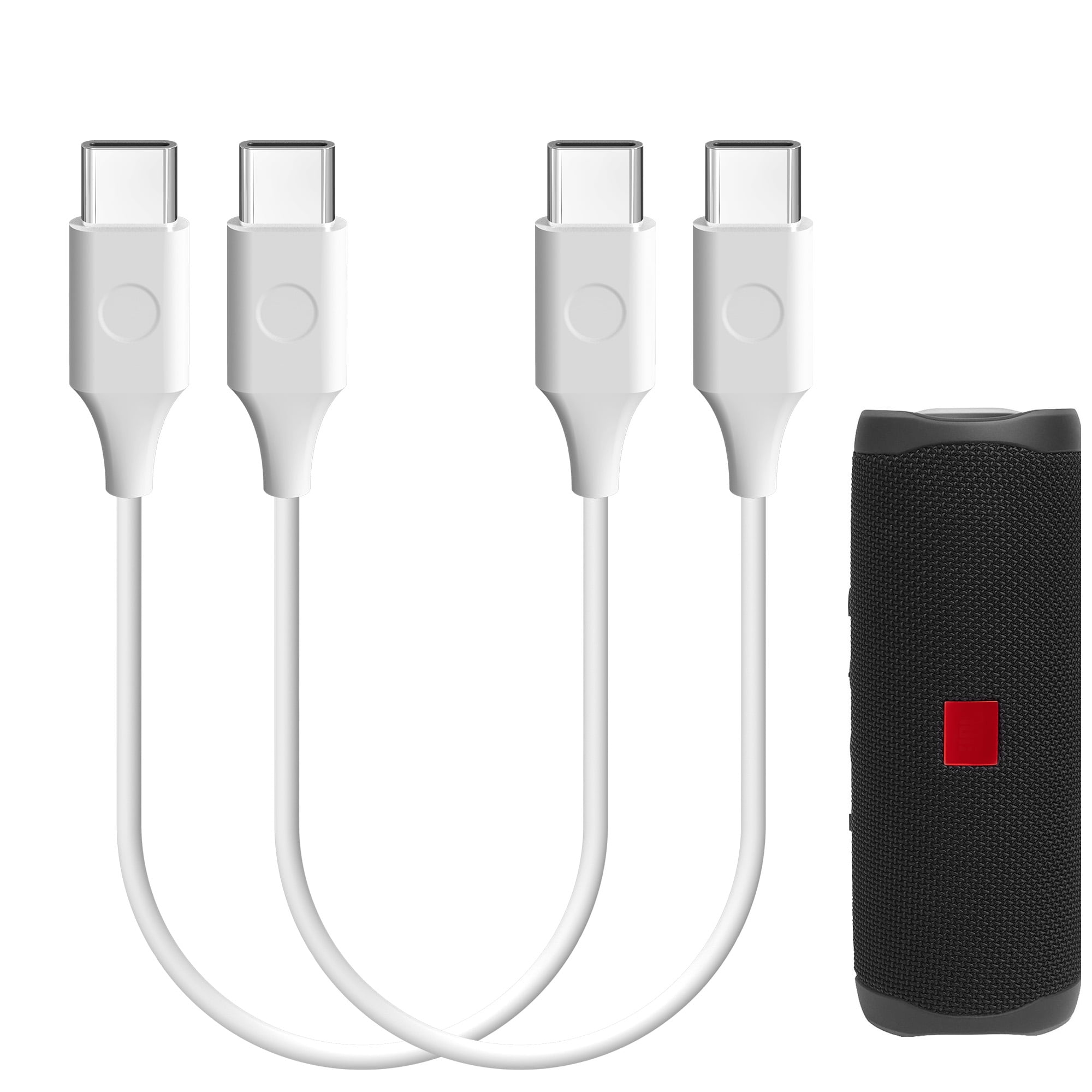 Geekria Type-C Speakers Short Charger Cable Compatible with JBL Flip 6 ...