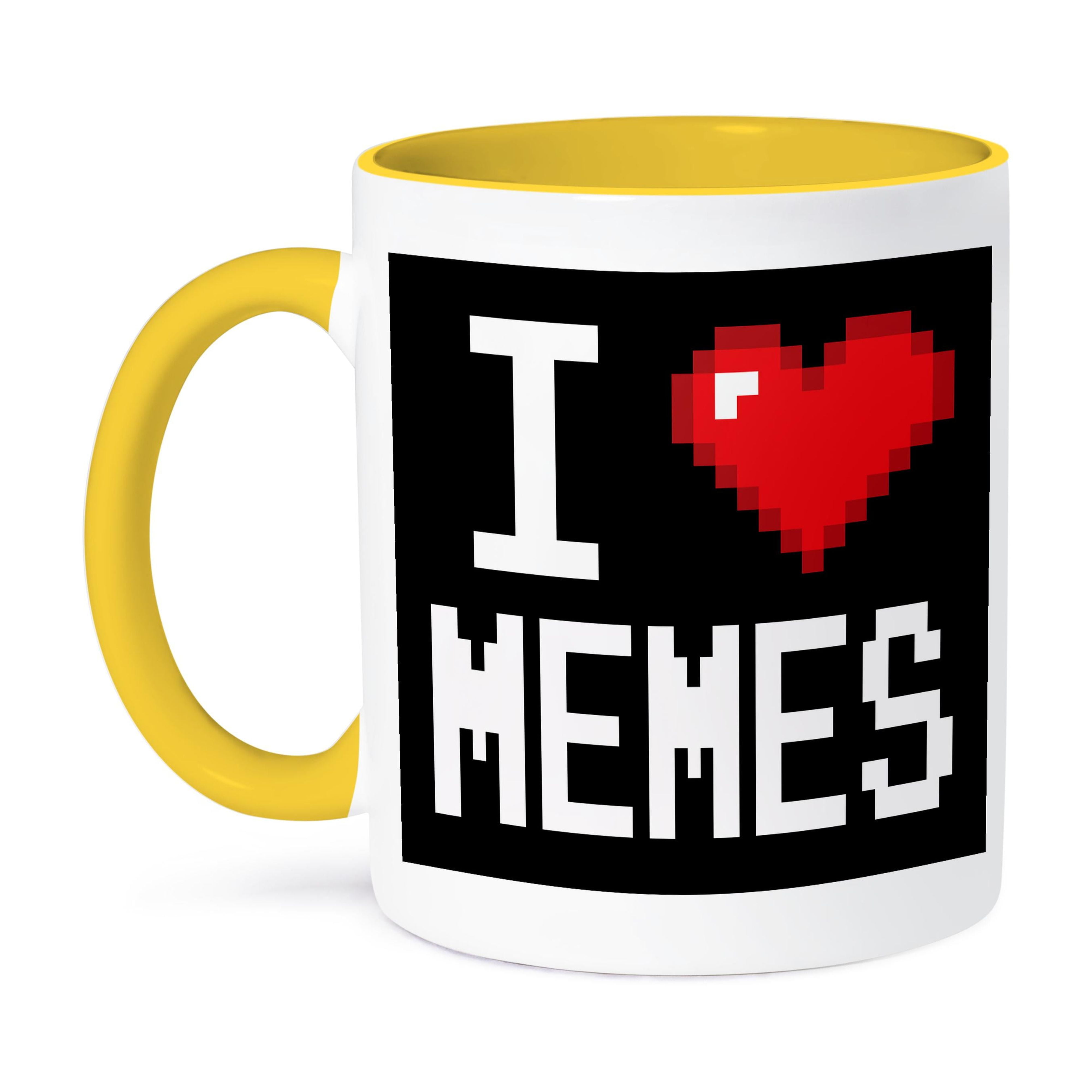 3dRose, Geeky Old School Pixelated Pixels 8-Bit I Heart I Love Memes ...