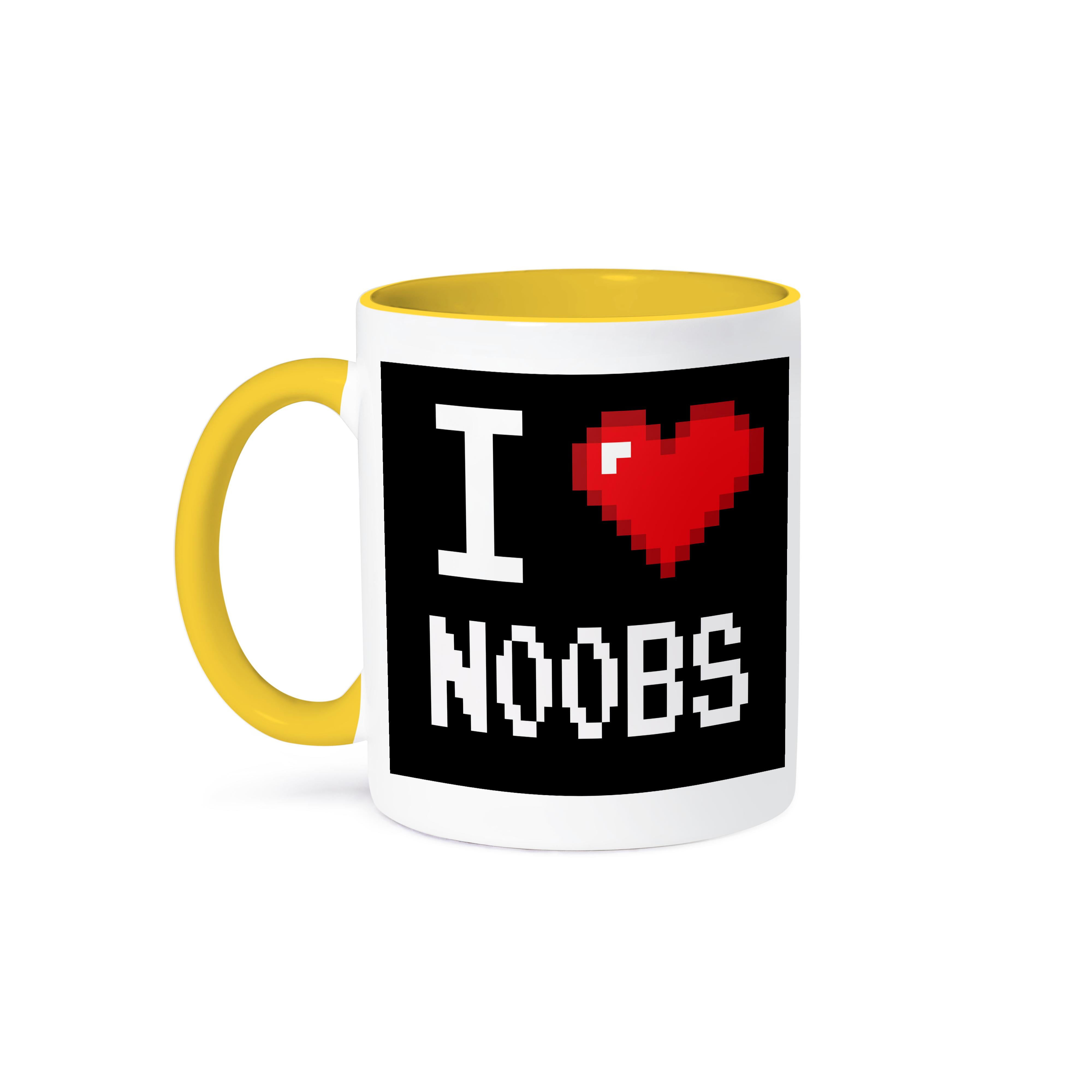 3dRose, Geeky Old School Pixelated Pixels 8-Bit I Heart I Love N00bs ...