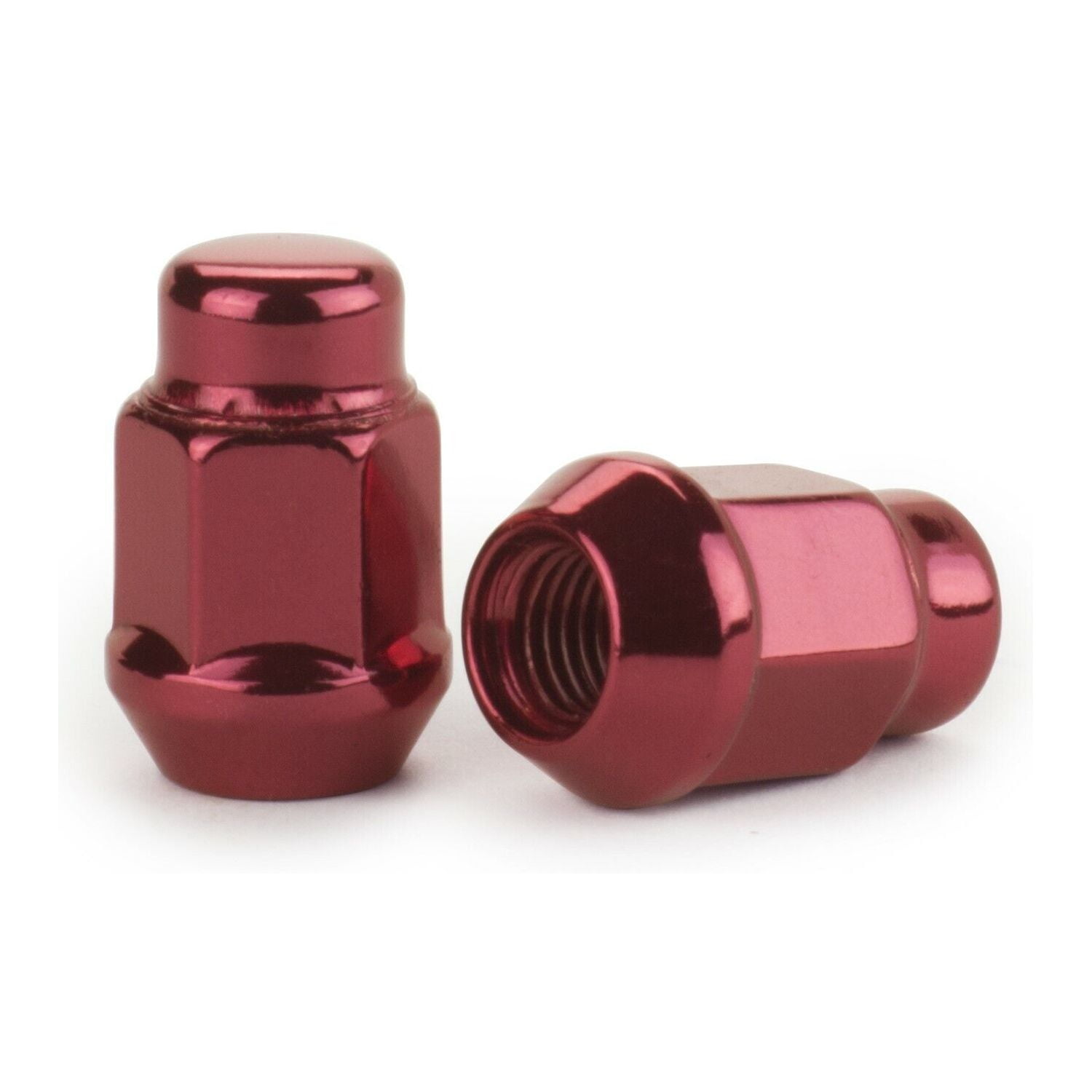 Geelife 20 12x1.50 Red Lug Wheel Nuts Bulge Acorn 12x1.5 Nut - Walmart.com