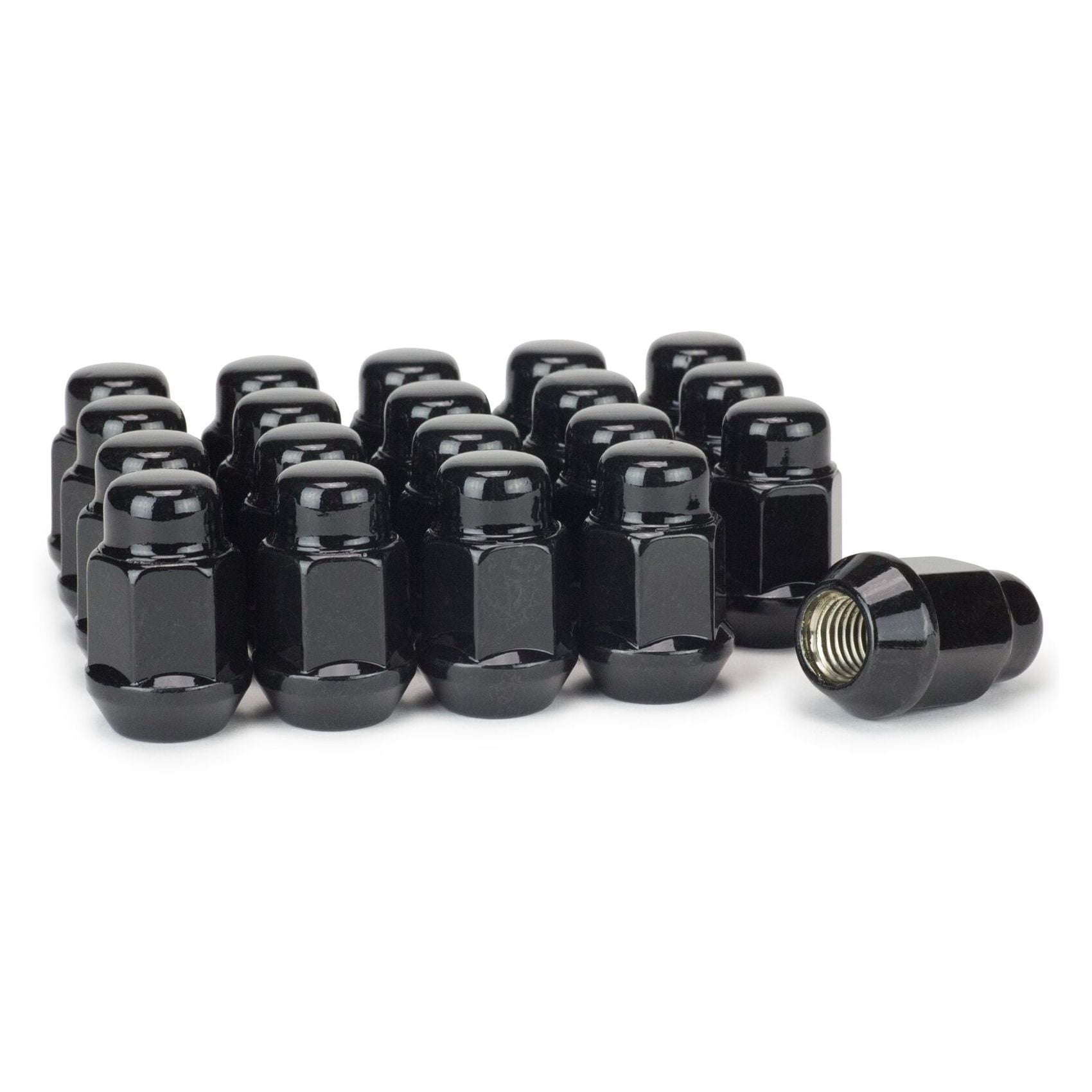 Geelife 20 Wheel Lug Nuts Black Bulge Acorn 1/2-20 fits Jeep - Walmart.com