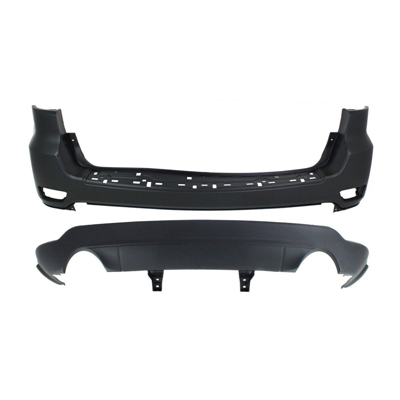 Geelife 68111469AA 1VQ65TZZAA Set of 2 Bumper Covers Fascias Rear Upper ...