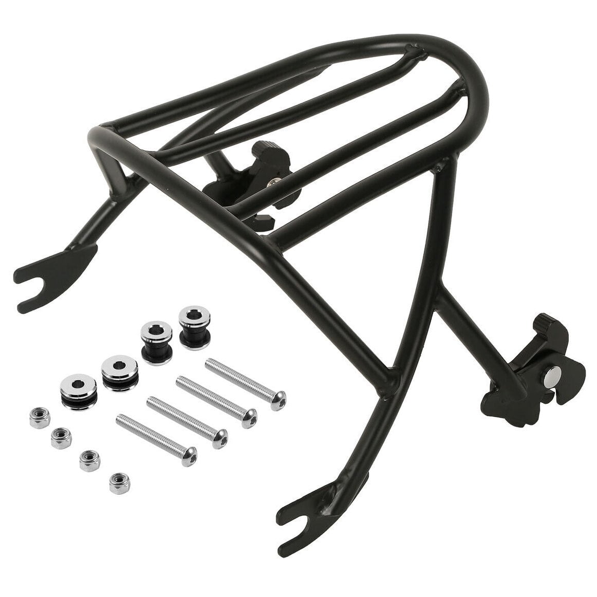 Geelife Black Solo Luggage Rack Docking Hardware For Harley-Davidson ...