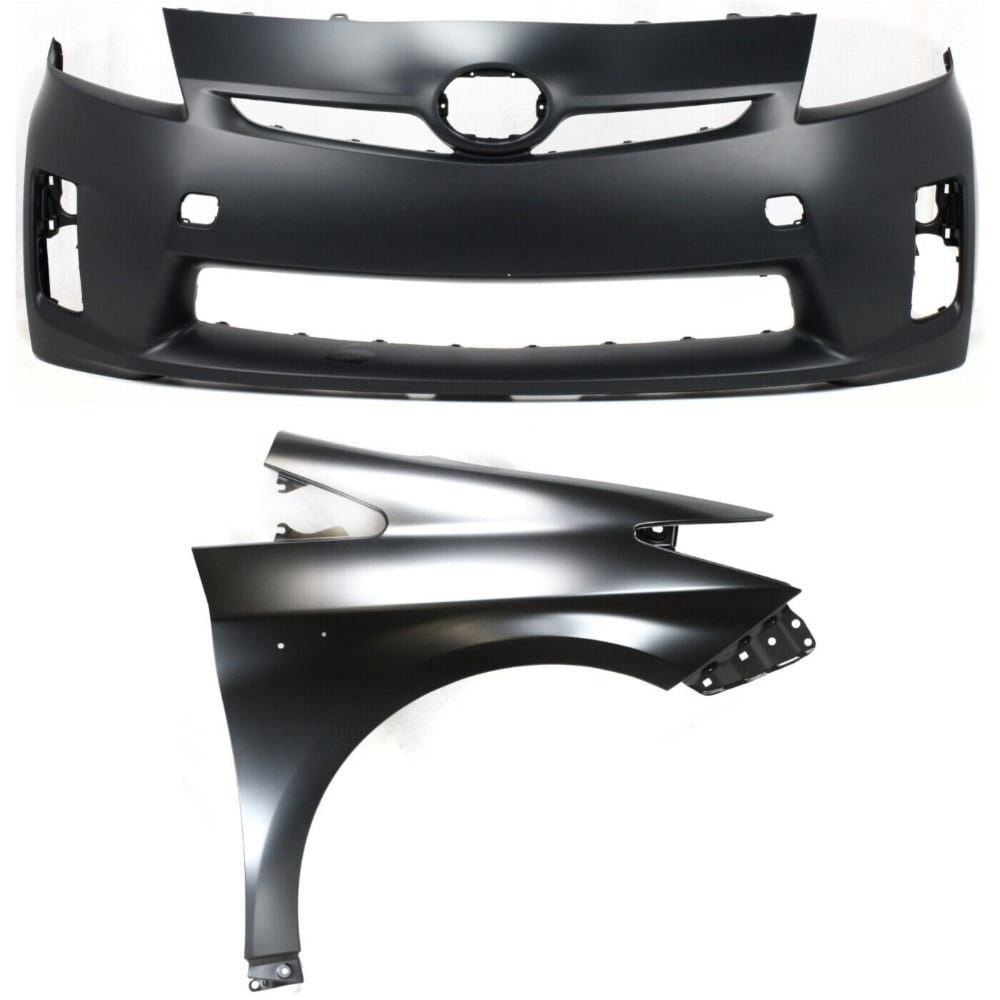 Geelife Bumper Cover Kit For Toyota 10-11 Prius Models With Fog Light ...