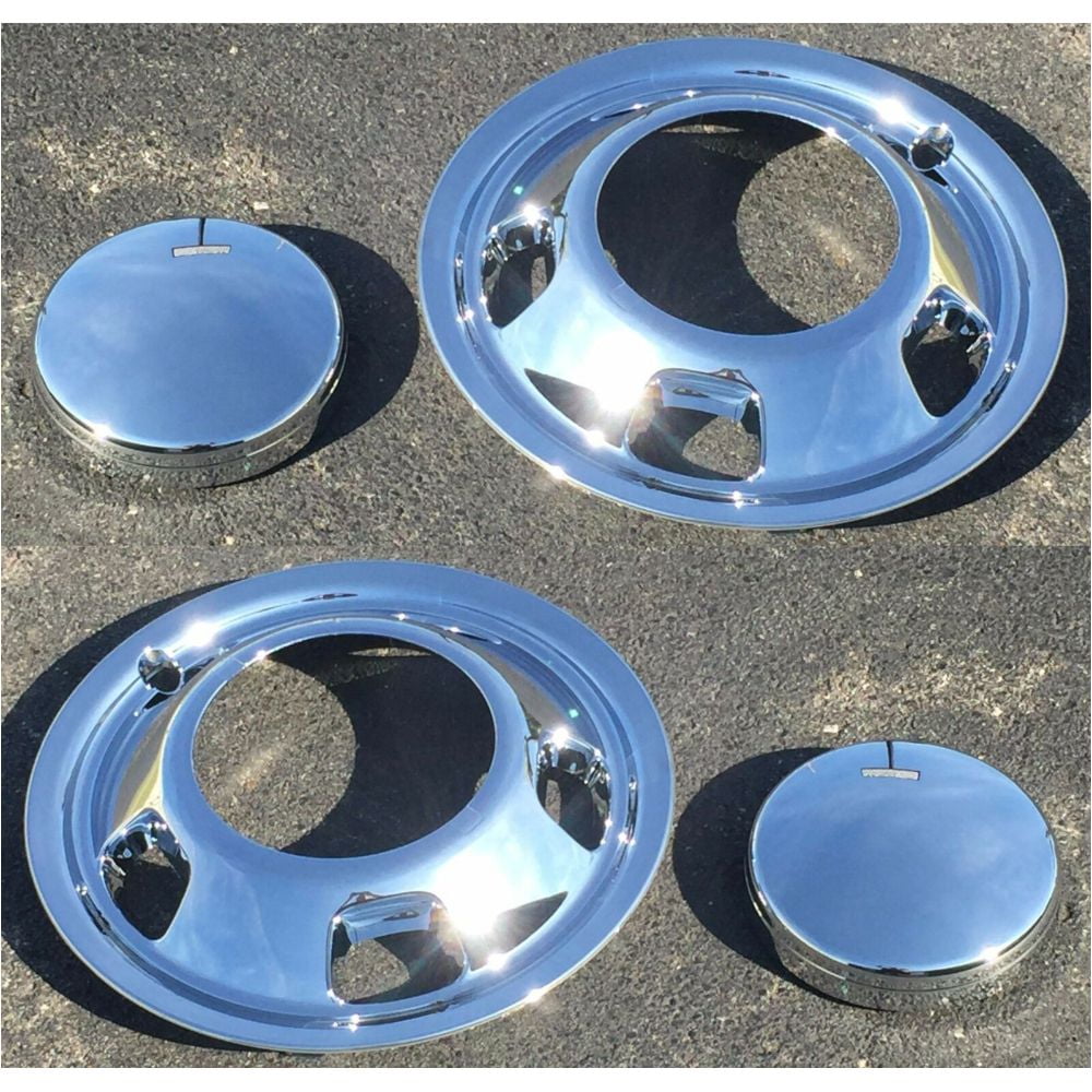 Geelife CHROME SIMULATORS and CENTERS For Dodge Ram 3500 1-Ton Truck ...