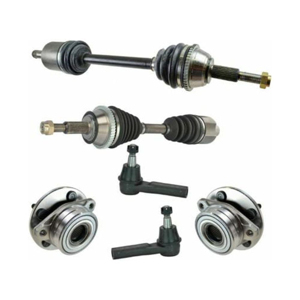 Geelife CV Axle Shafts Wheel Hub Assemblies Outer Tie Rod Ends Set 6pc ...