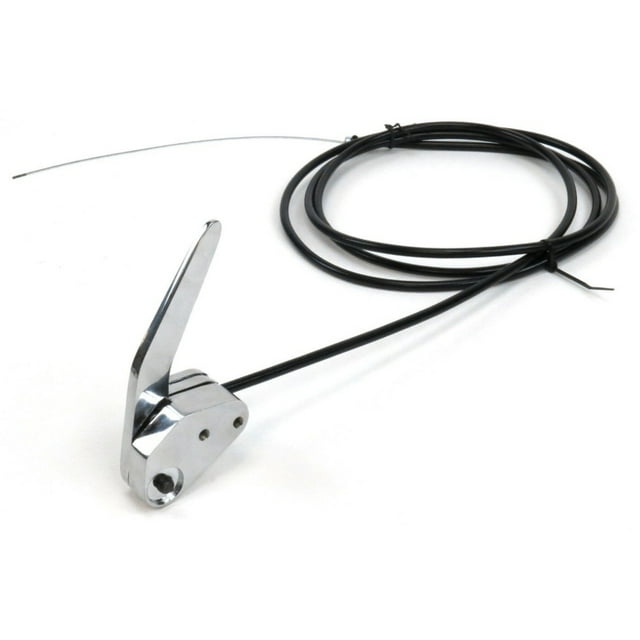 Geelife Chrome Latch Release System with Cable And Housing Trunk & Hood ...