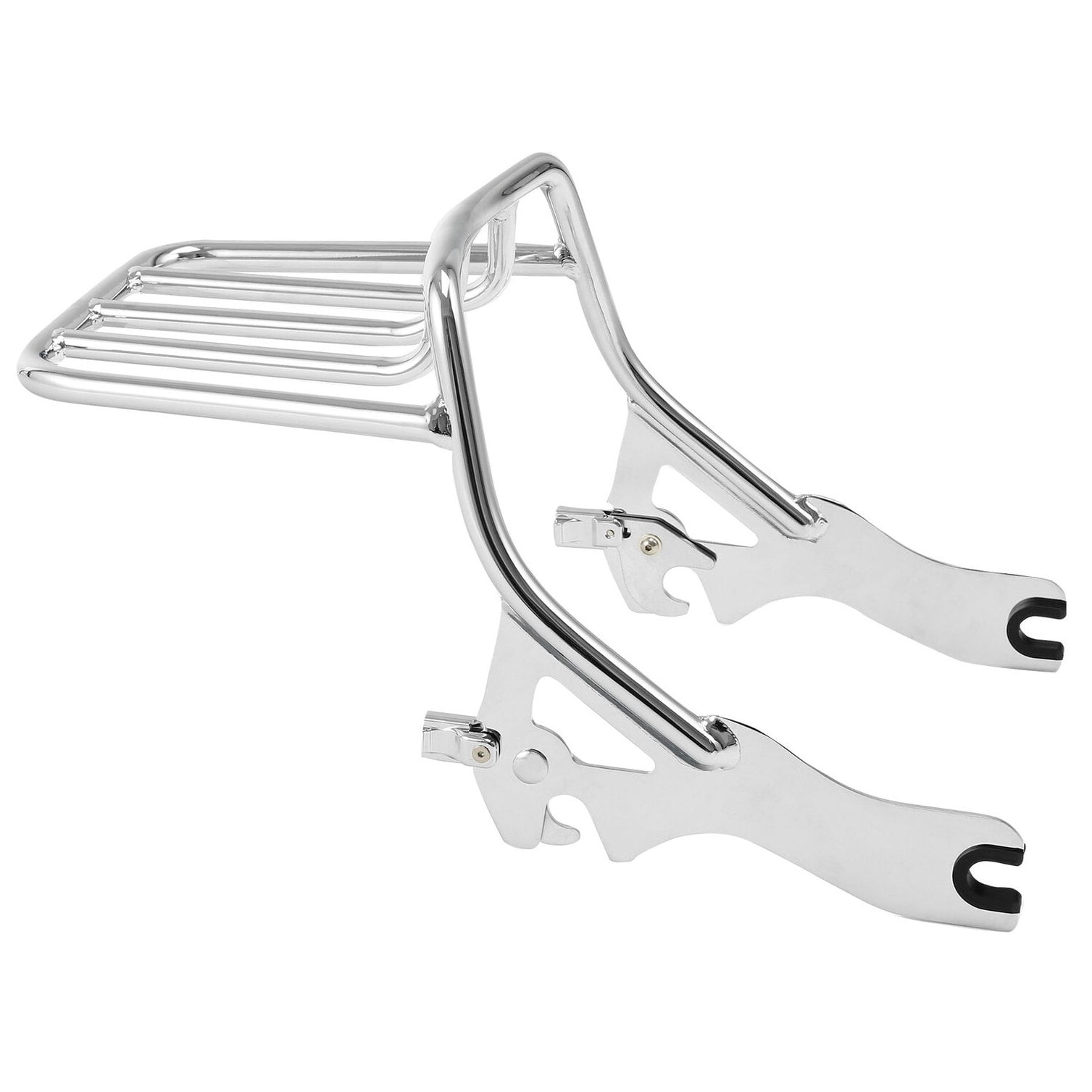 Geelife Chrome Luggage Rack For Deluxe Heritage Classic Softail Street ...