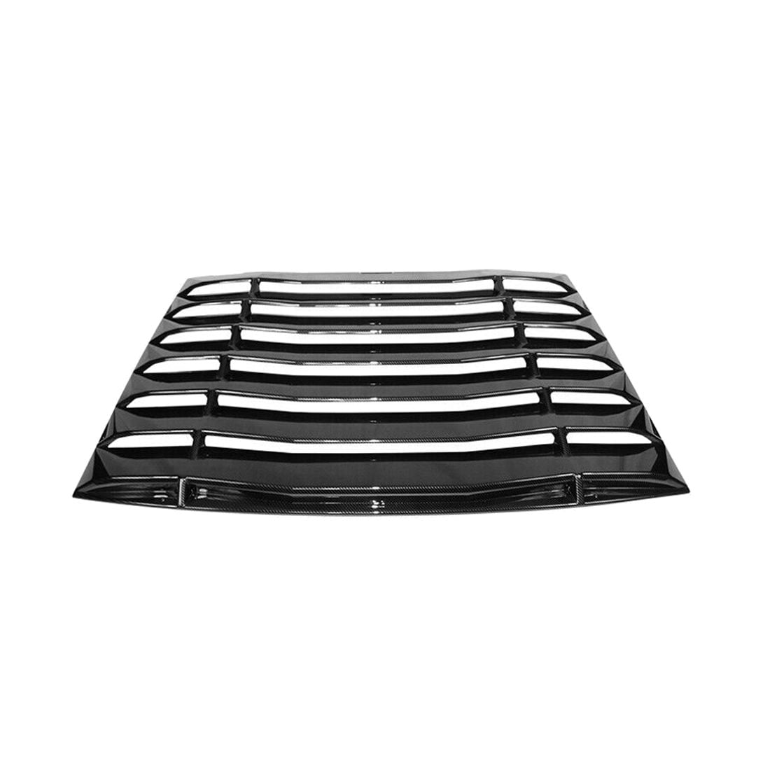 Geelife Fits 05-14 Ford Mustang Carbon Fiber Print Rear Window Louvers ...