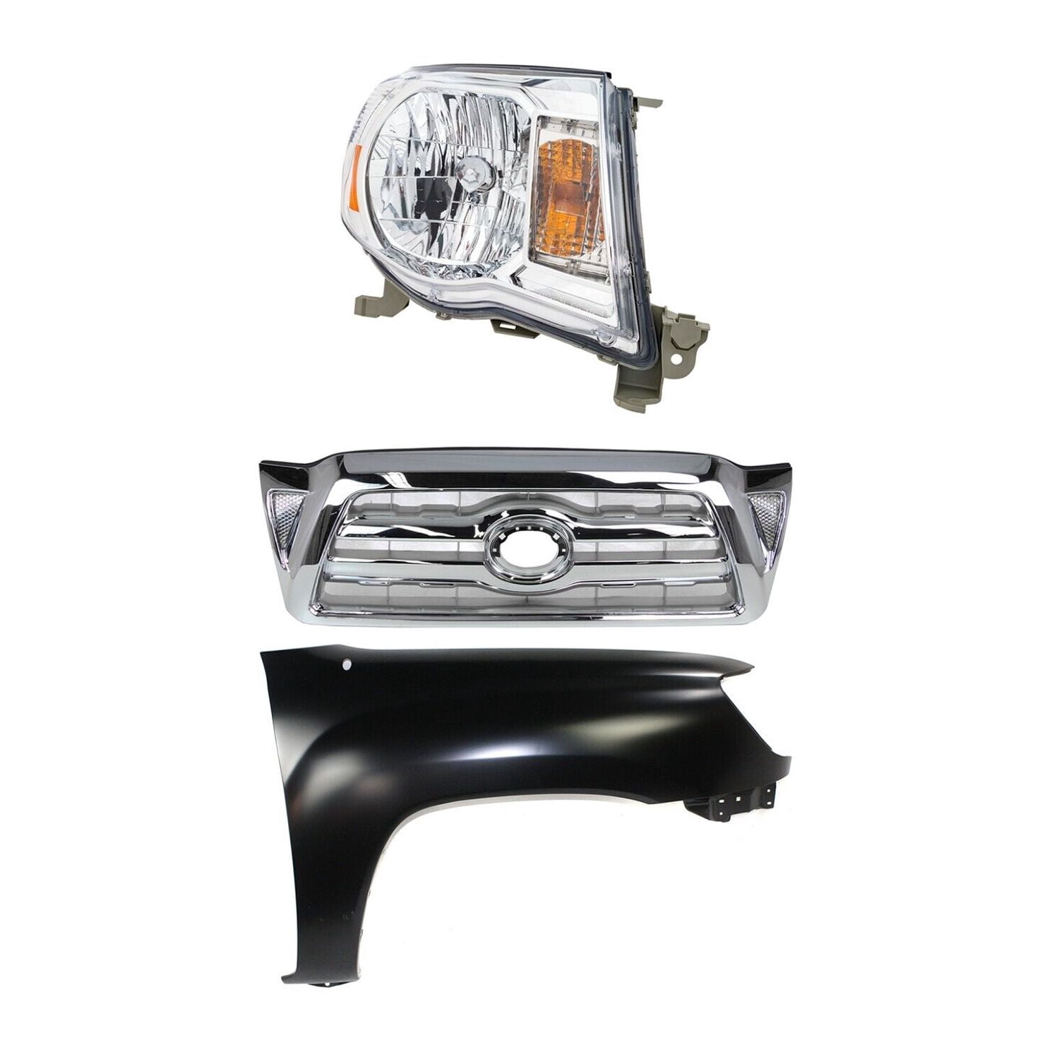 Geelife For 2005-2008 Toyota Tacoma Kit Grille Grill for Toyota Tacoma ...