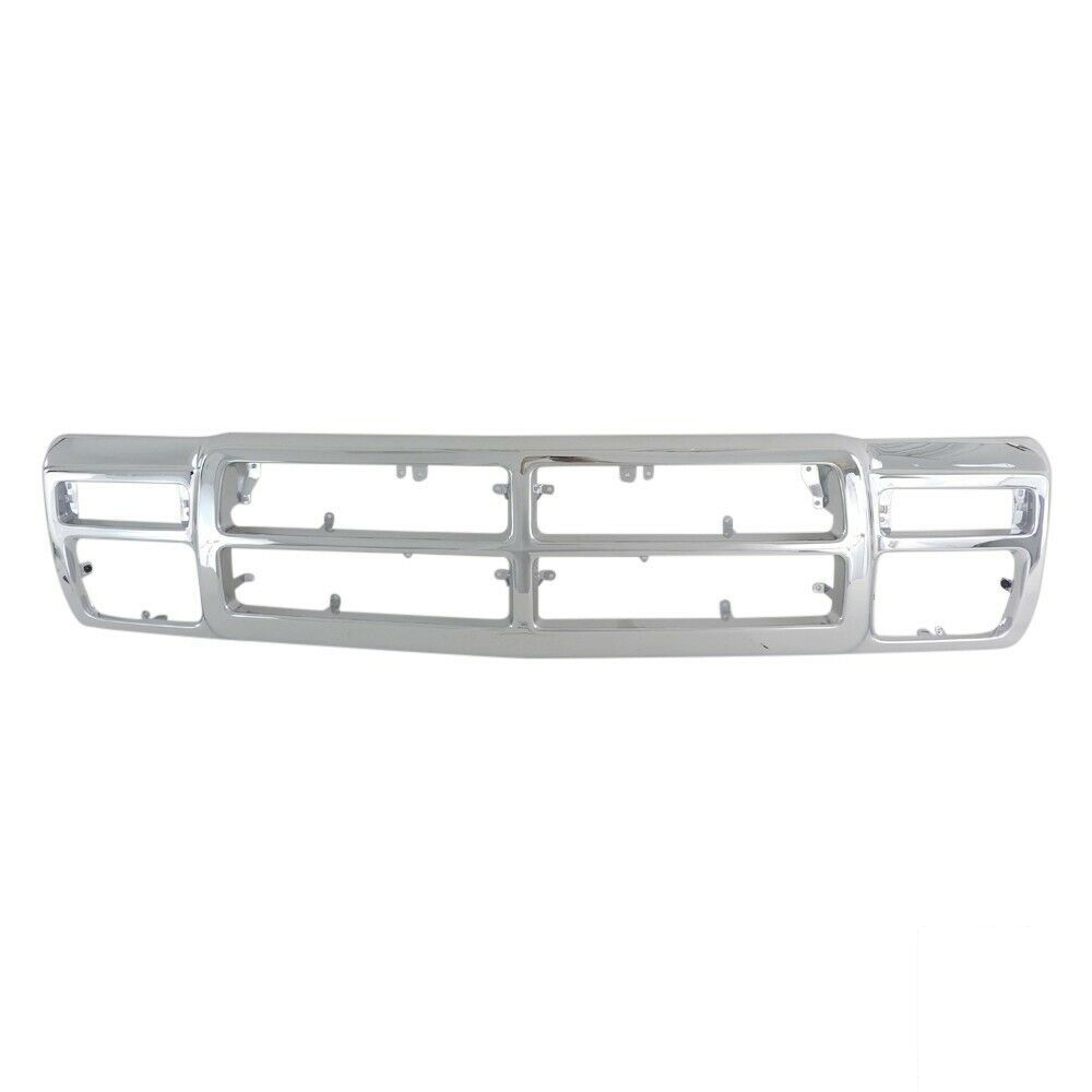 Geelife For D150 D250 D350 Ramcharger W150 W250 W350 Chrome Grille ...