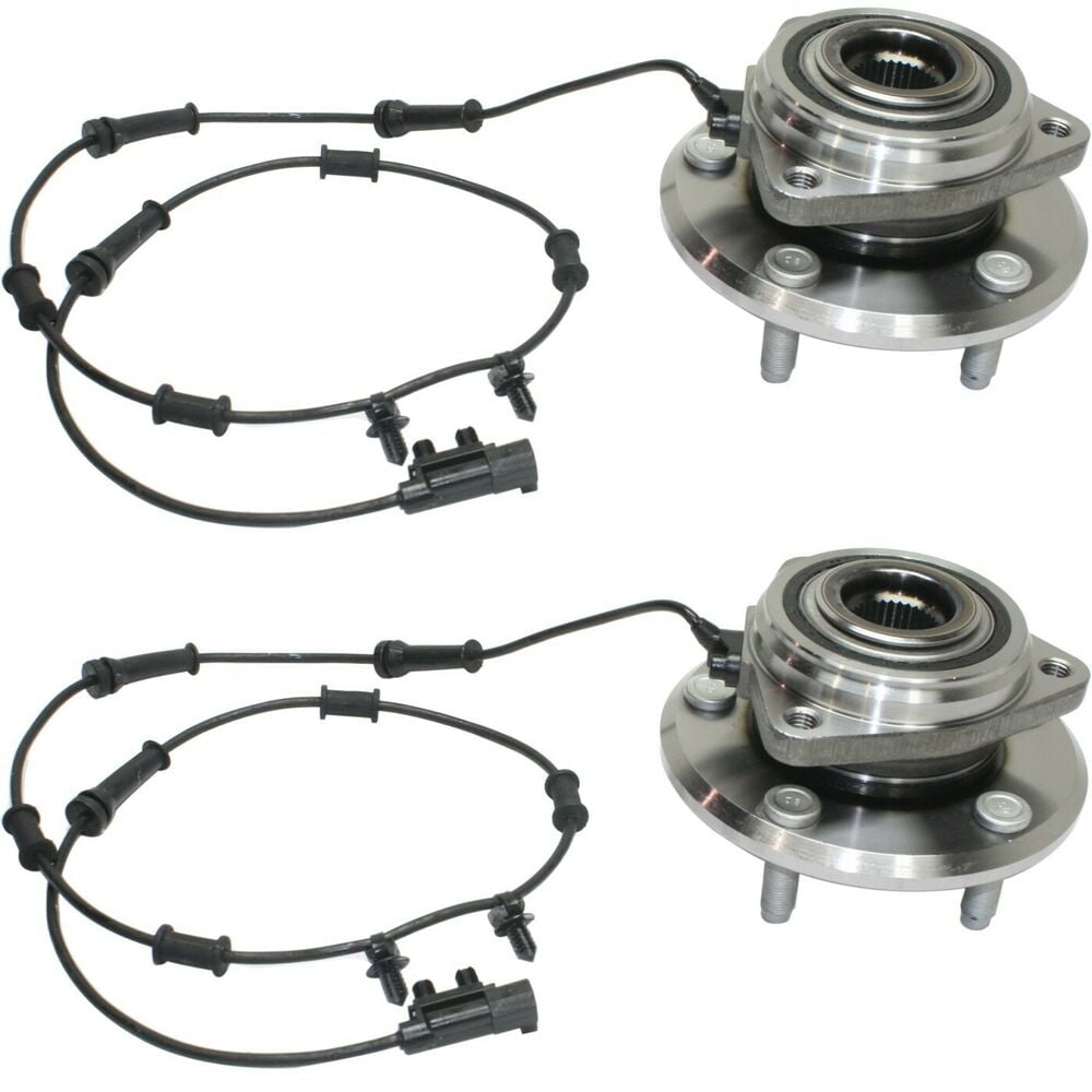 Geelife For Jeep 2007-2010 Wrangler Pair Front Wheel Hub and Bearing ...