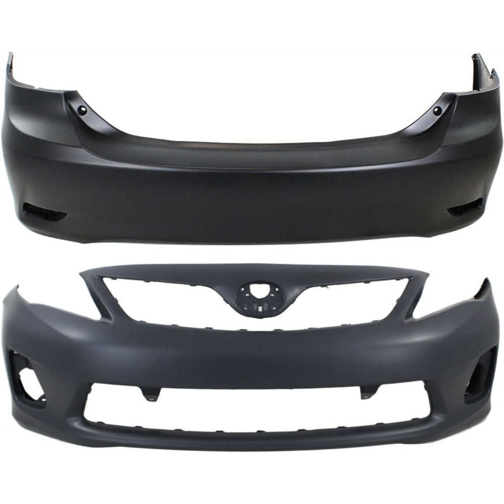 Geelife For Toyota 2011-2013 Corolla Set of 2 Bumper Covers Fascias ...