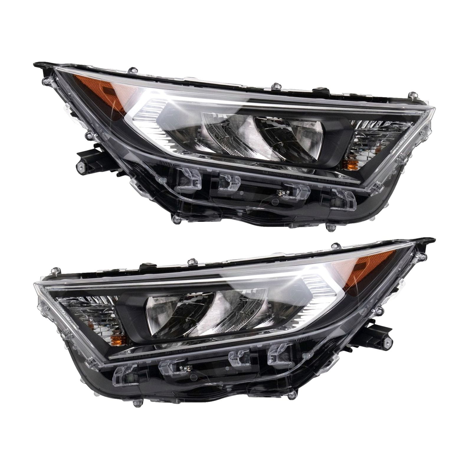 Geelife For Toyota 2019-2021 RAV4 Sport Utility DIY Chrome Bezel ...