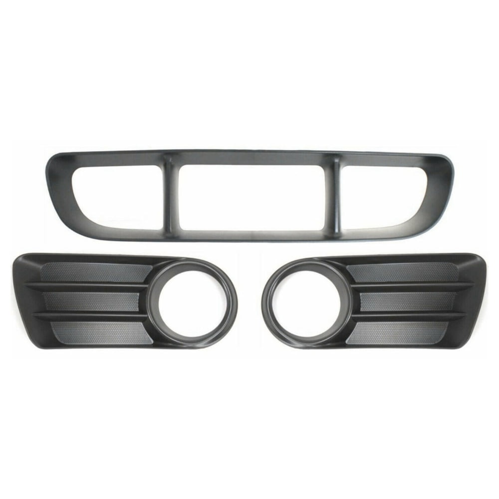 Geelife Front Bumper Center Grille & Fog Lamp Bezels For Ford Explorer ...