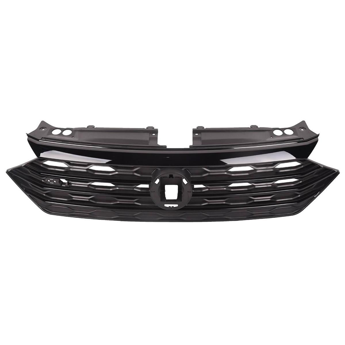 Geelife Front Bumper Grille Glossy Black Grill For Volkswagen 2019-2021 ...