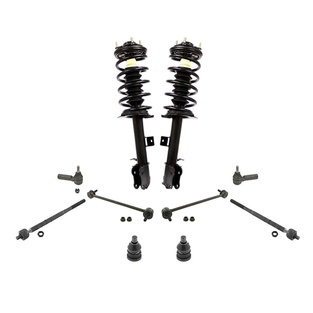 Geelife Front Complete Struts & Spring Assembly Quick + Ball Joint Tie ...