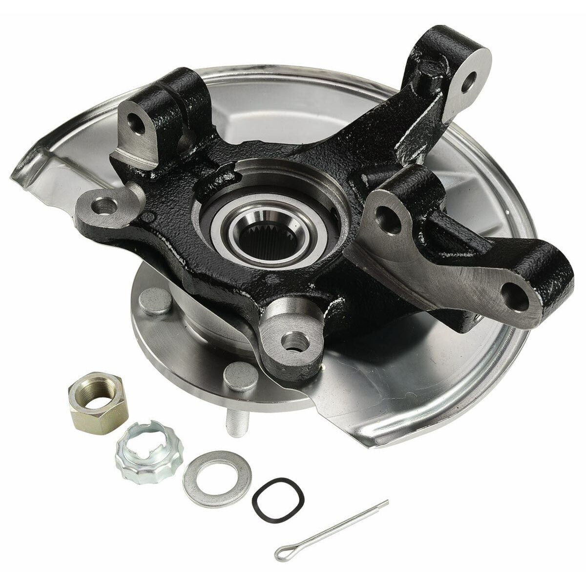 Geelife Front Left Wheel Bearing Hub Knuckle Kit For 07-17 Caliber ...