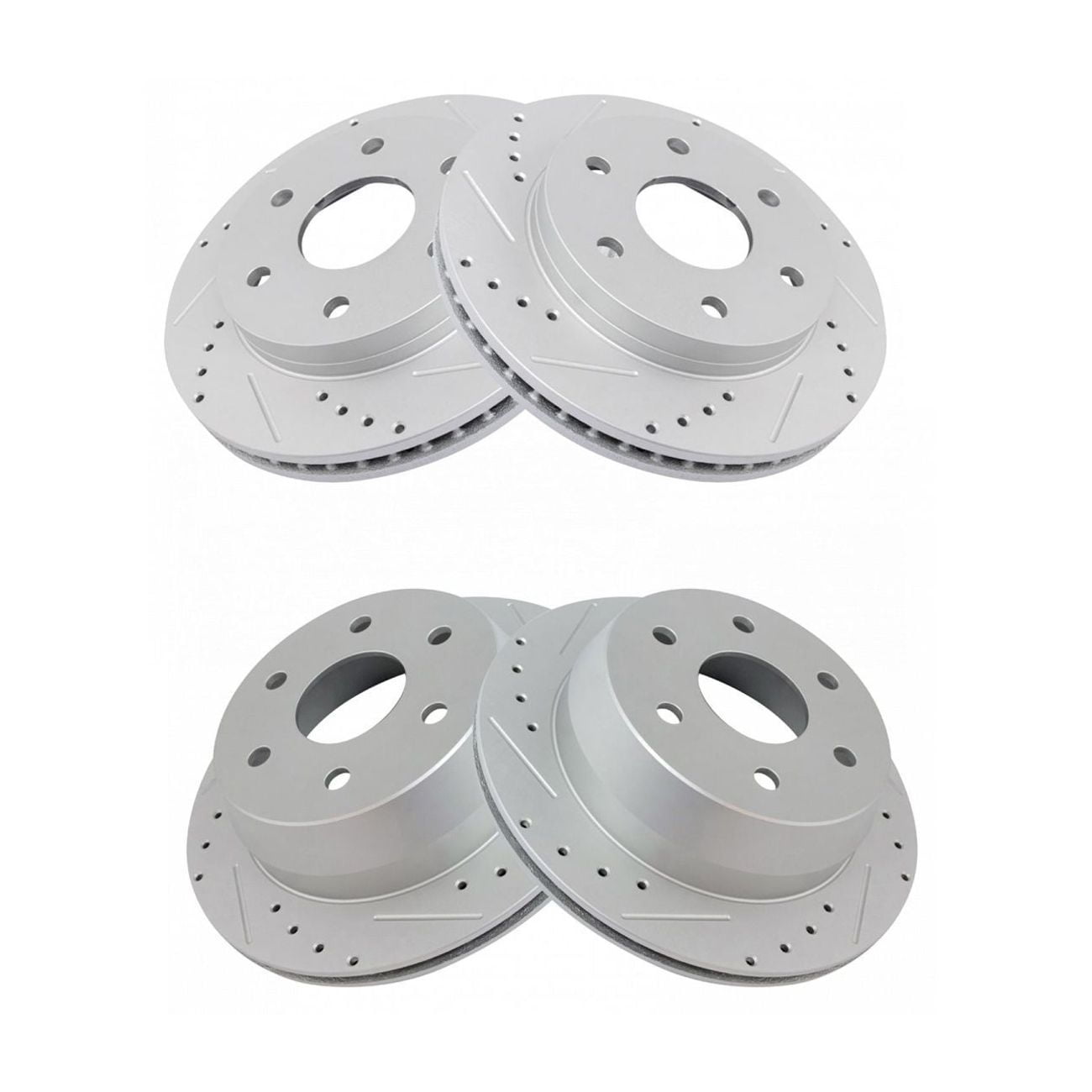 Geelife Front & Rear Brake Performance Rotor Kit 4 Piece Set for ...