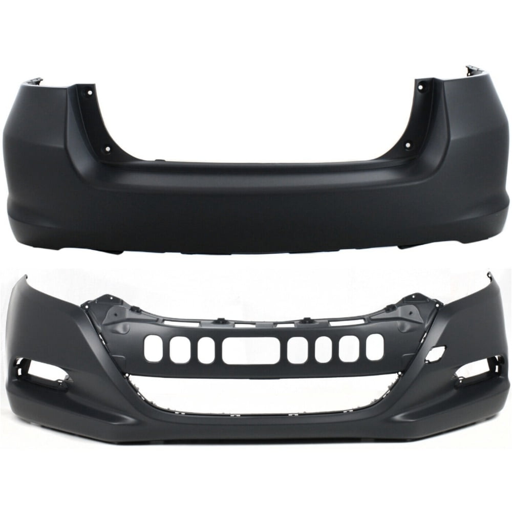 Geelife Front and Rear Bumper Cover Set Primed For 2010-2011 Honda ...